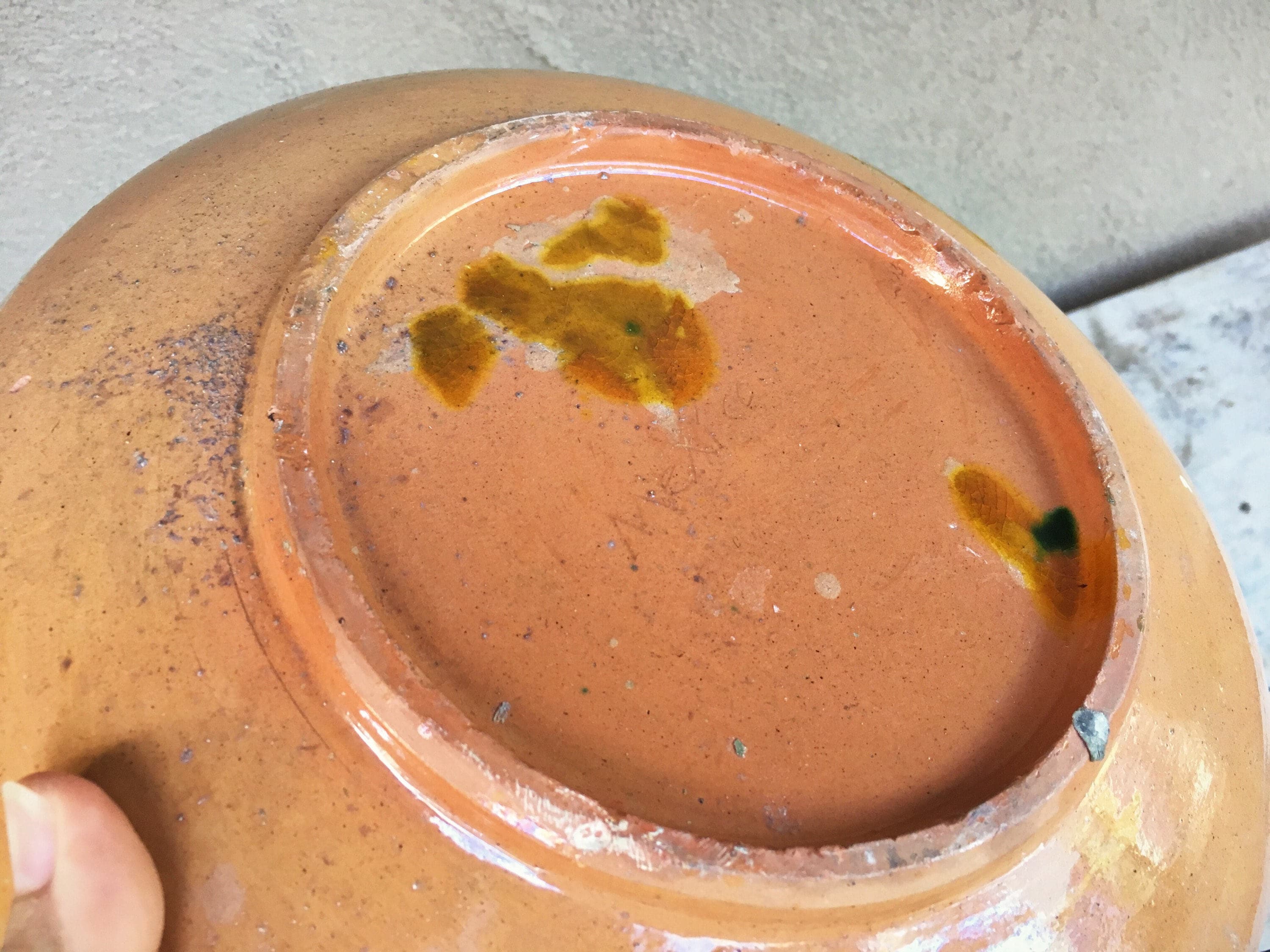 Vintage Mexican Pottery Plate Oaxaca Drip Ware Tourist Pottery, Rustic ...