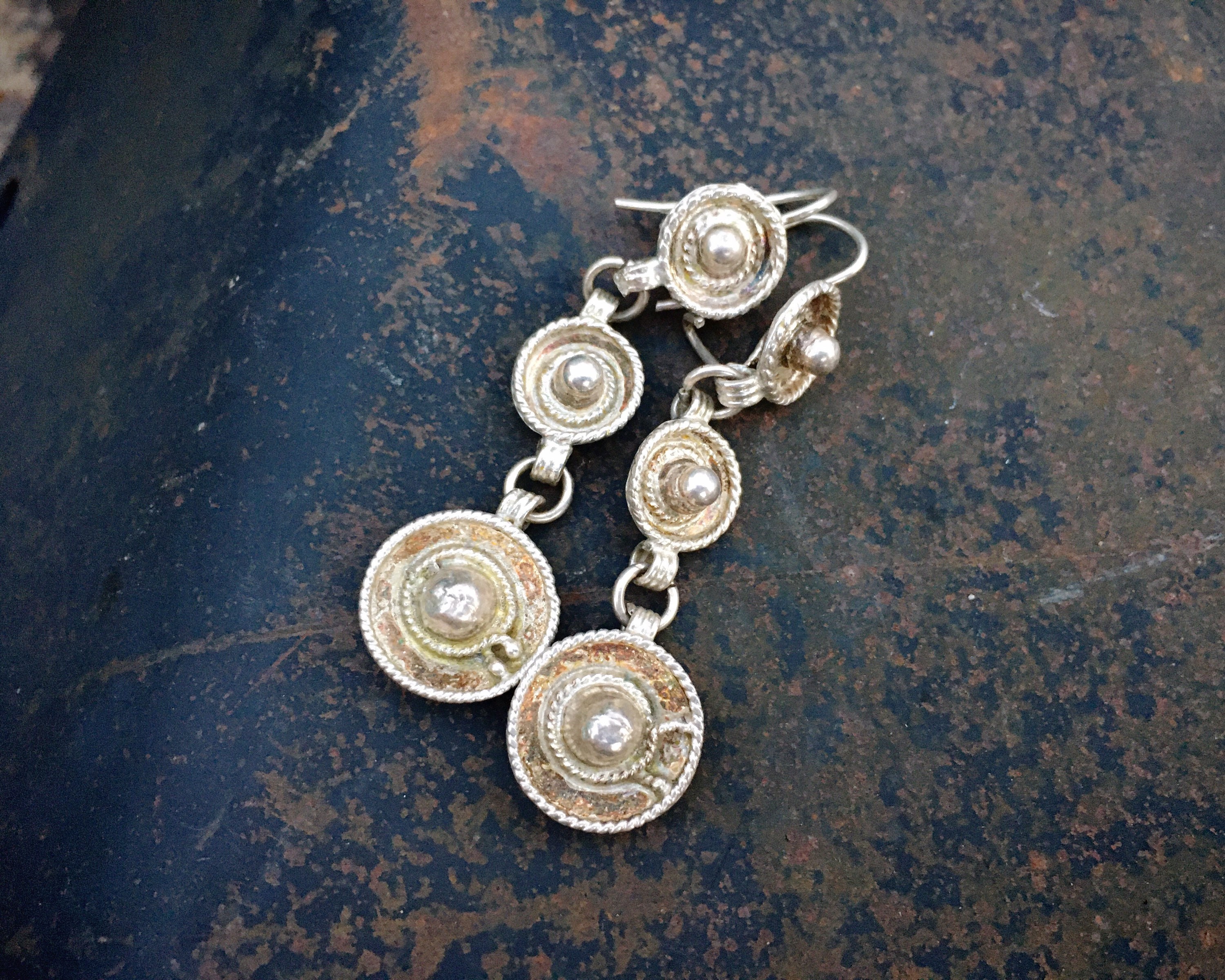 925 Sterling Silver Miniature Mexican Charro Hat Dangle Earrings ...