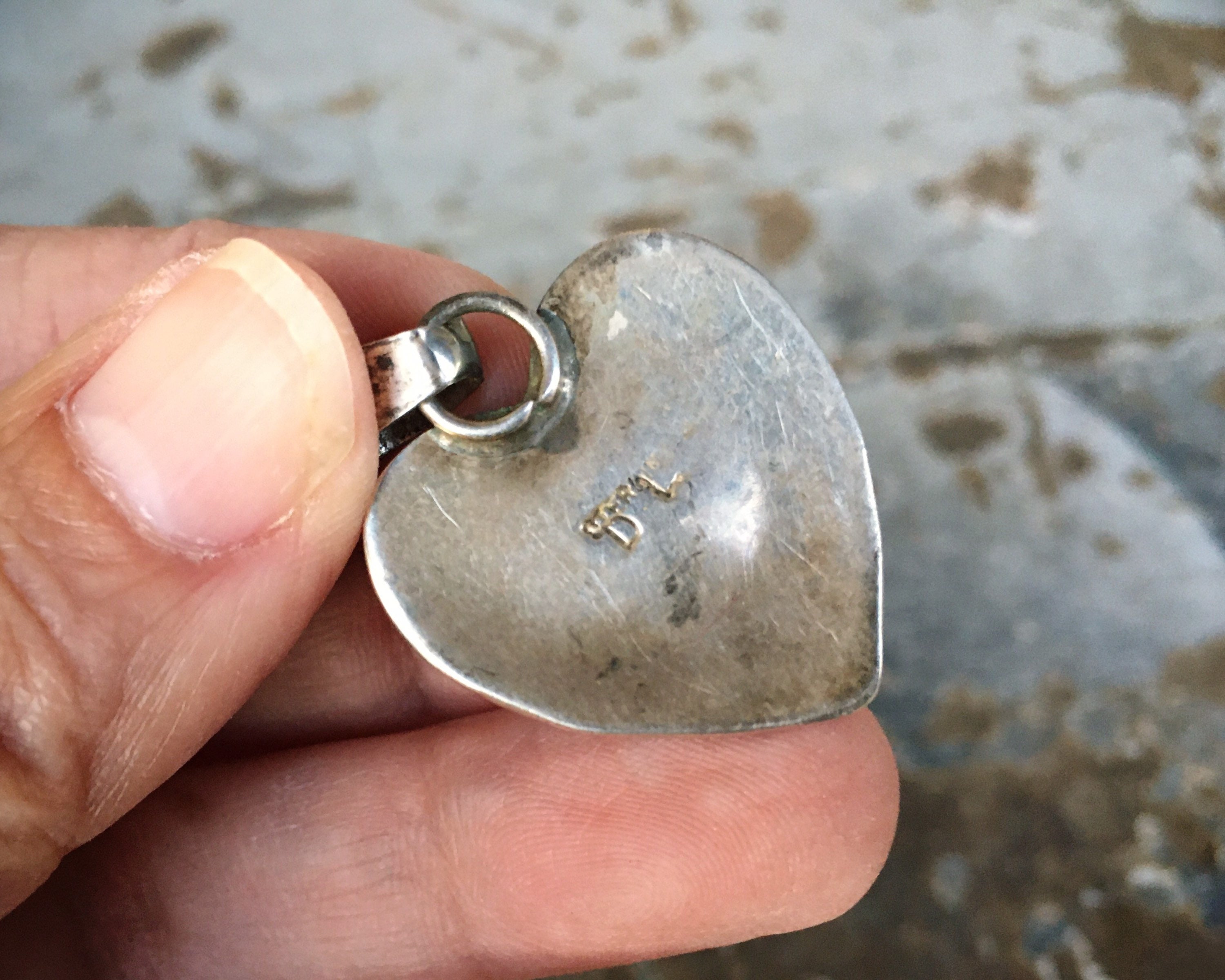 Multi Stone Heart Pendant with Turquoise Sugilite Spiny Oyster, Native ...