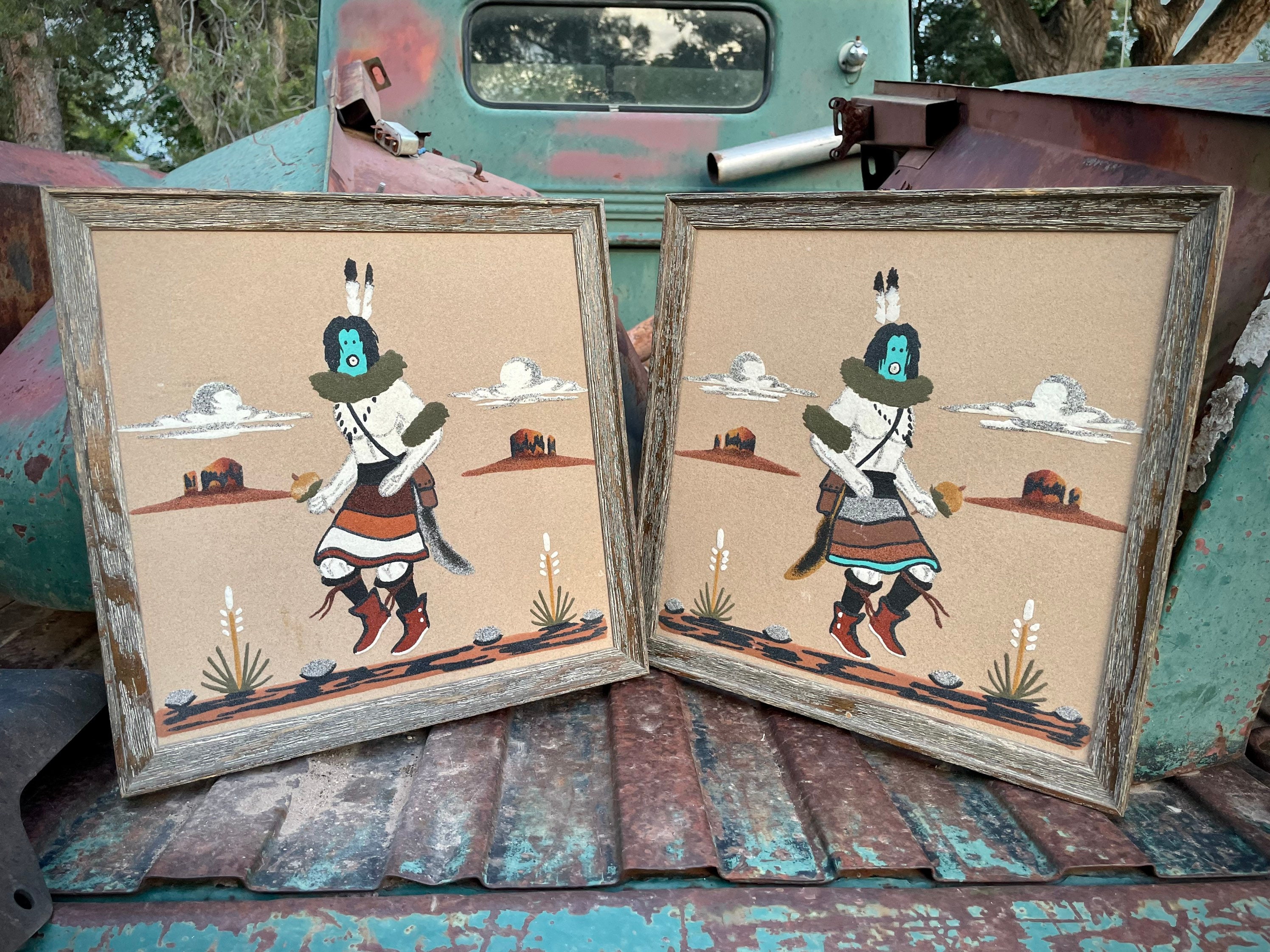 Navajo Indian Sand Art