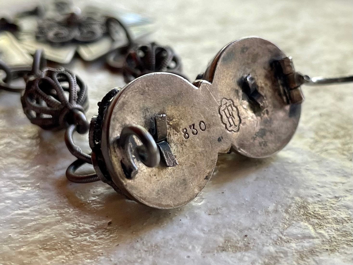 Antique 830 Silver Traditional Norwegian Brooch, Bar Style Pin, Solje ...