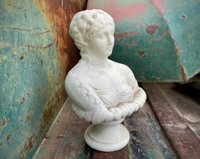 Antique Parian Ware Bust of Clytie the Water Nymph, Neoclassical ...