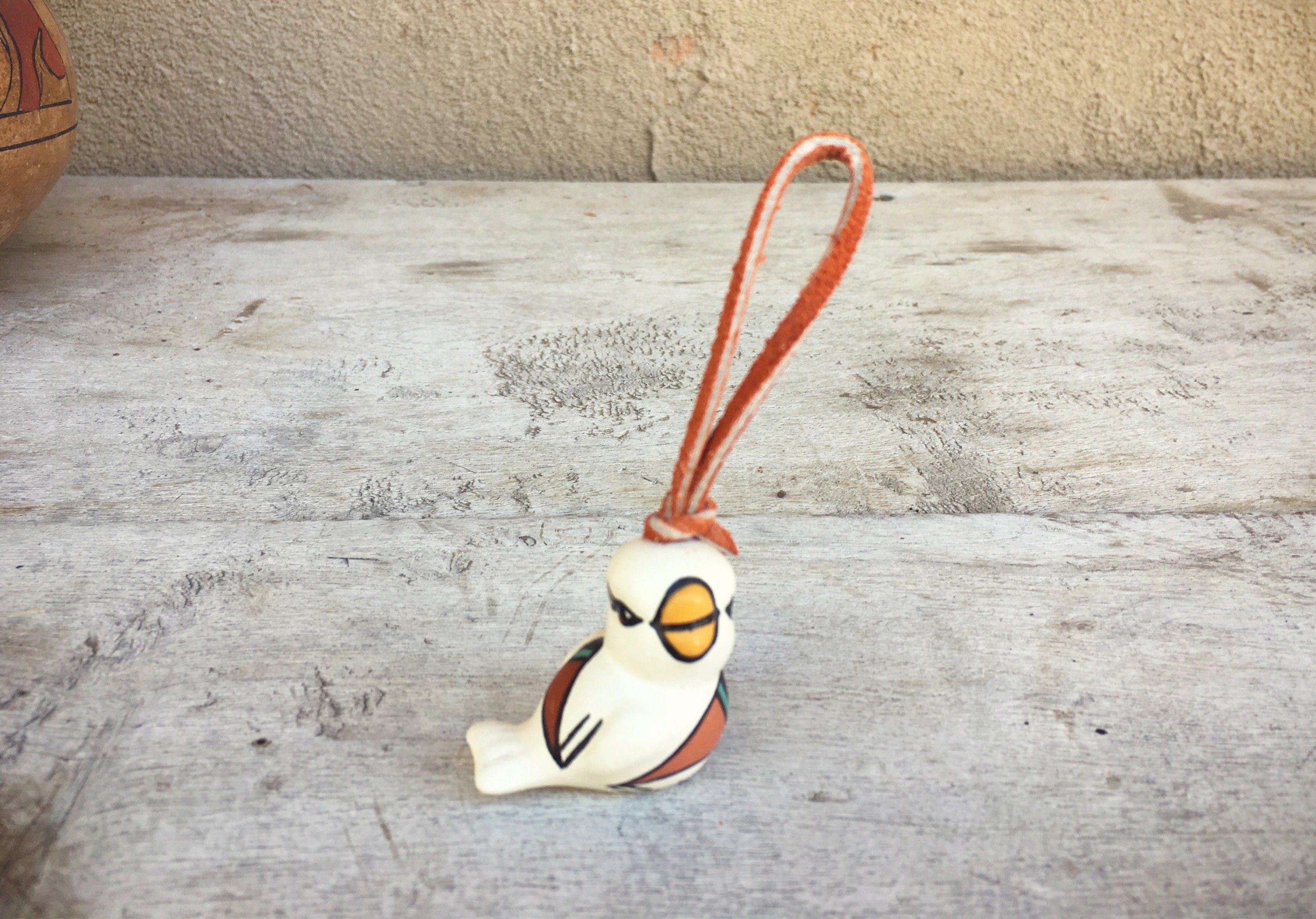 Adorable Acoma Pottery Ornament Bird, Native American Ornament ...