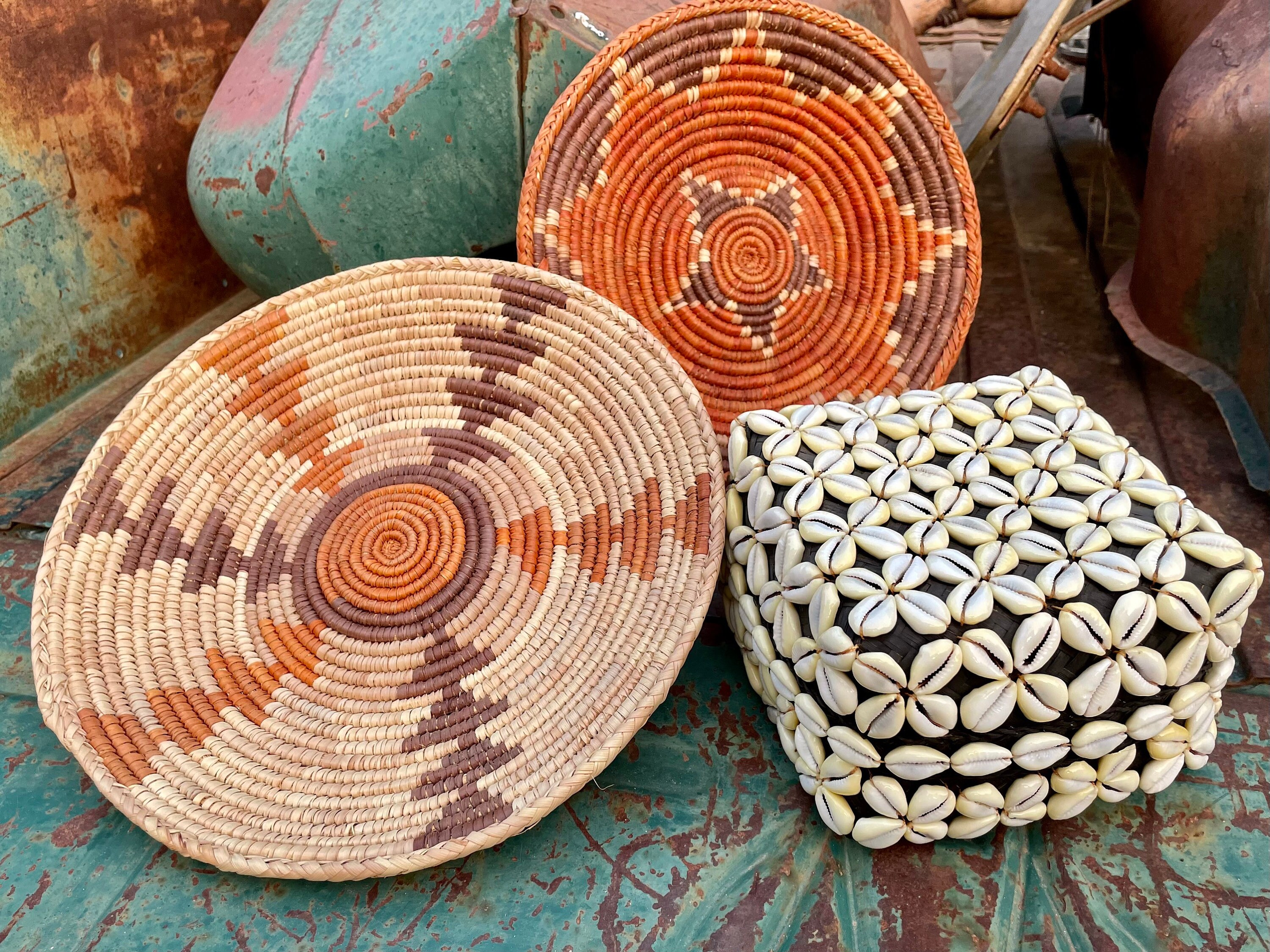 Bamboo Prayer Box Covered with Hand-Sewn Cowrie Shells, Decorative ...