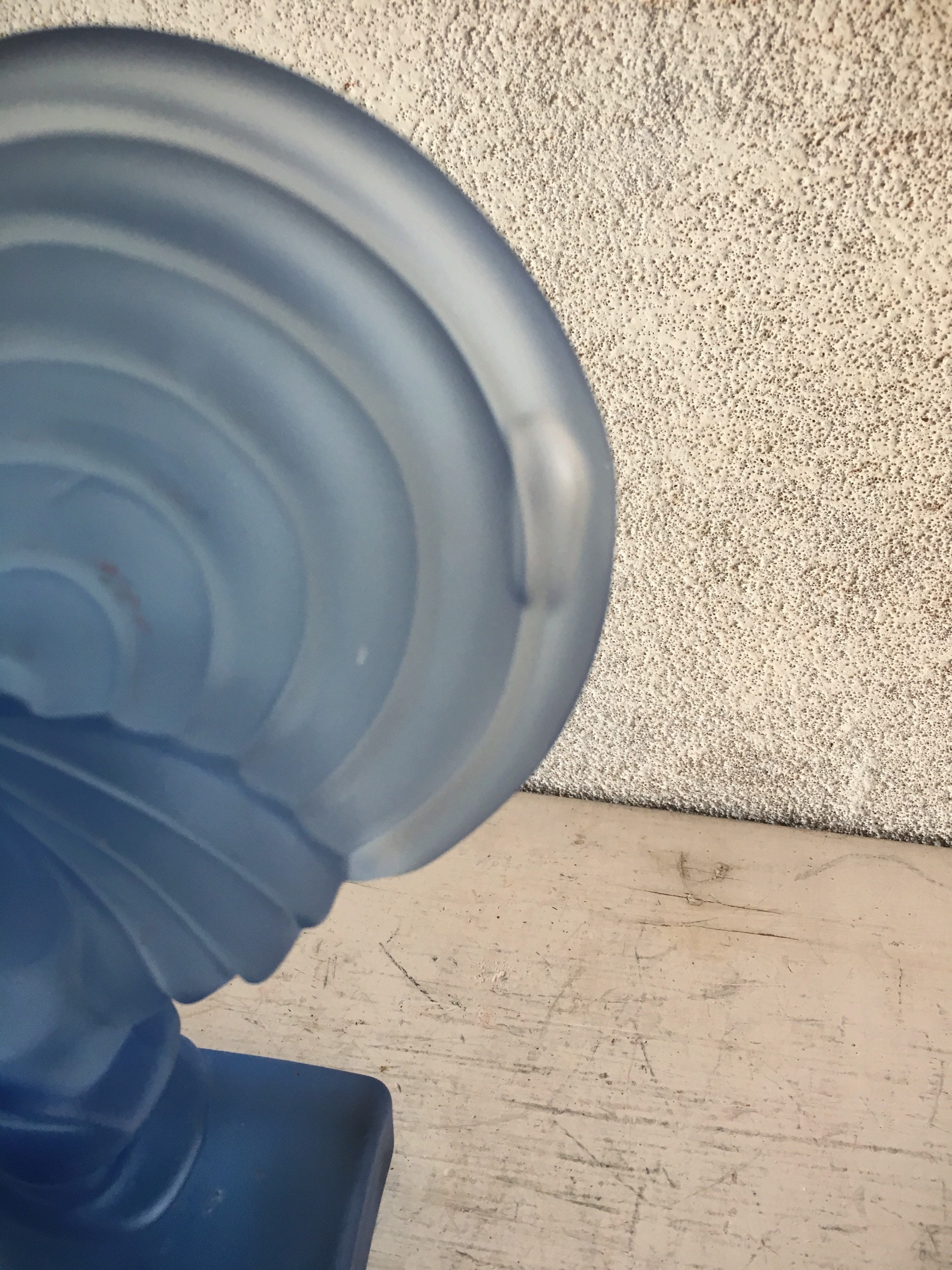 Paden City Rooster Bookend Frosted Blue Depression Glass, Harry Barth ...