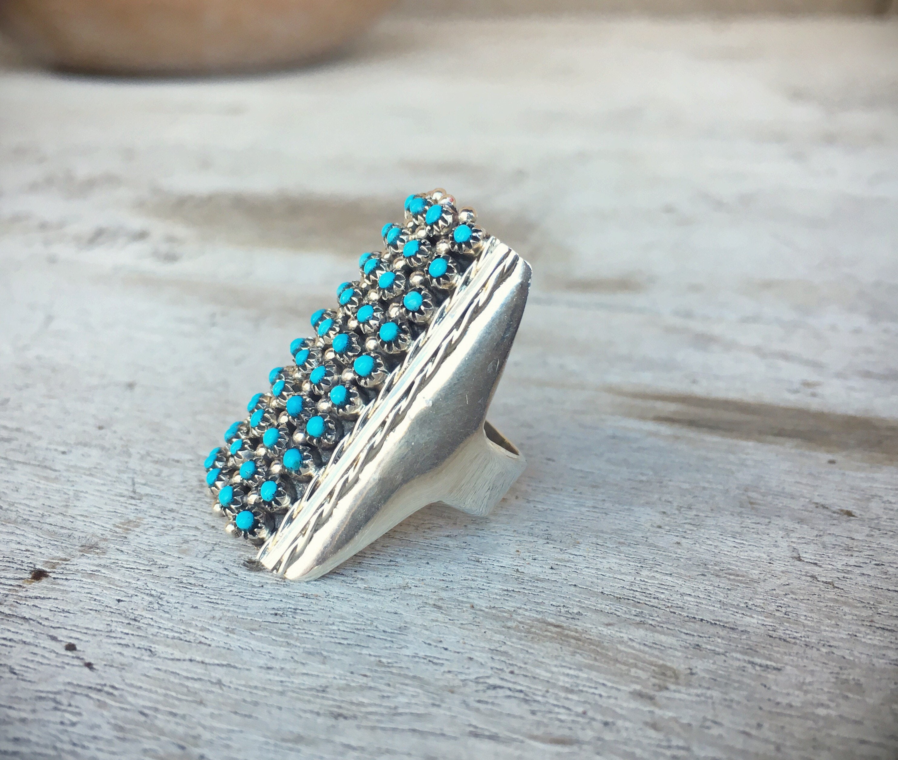 Zuni Turquoise Ring Snake Eye Native American Ring, Turquoise Jewelry ...