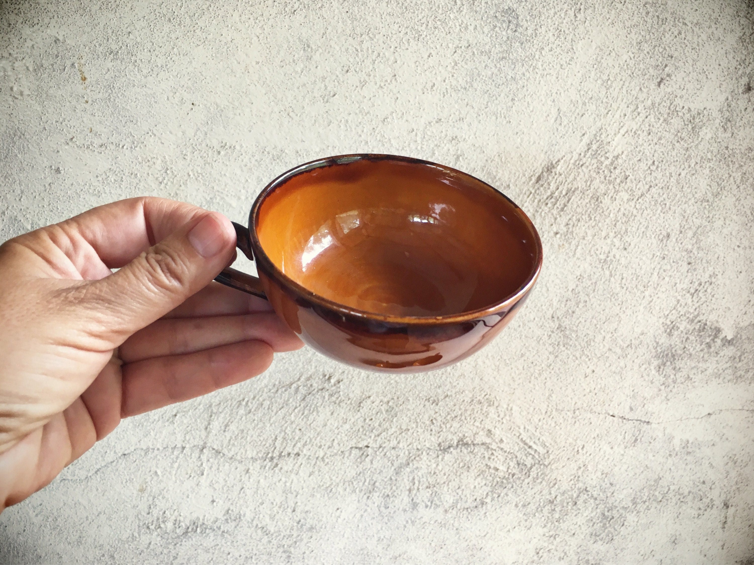 Vintage St. Clement France pottery teacup, vintage St. Clement cup ...