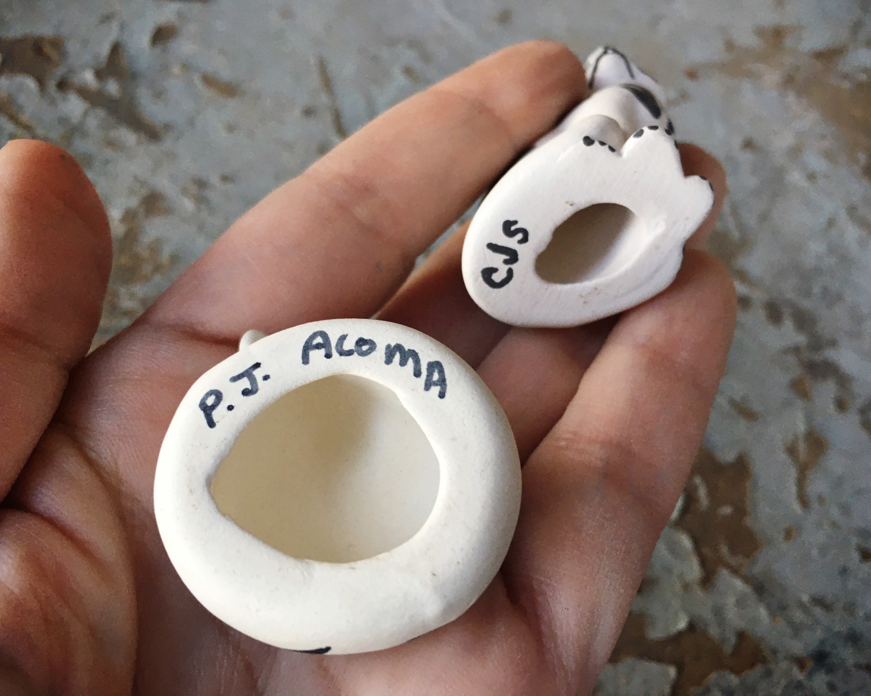 Very Small Miniature Pottery Cat Figurines from New Mexico, Native ...