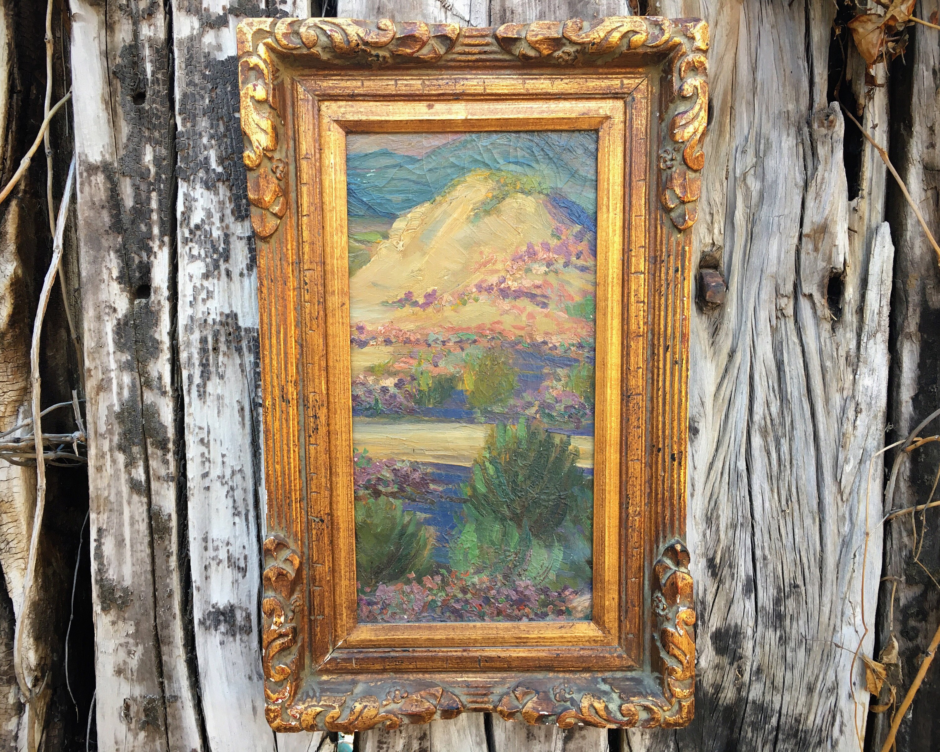 Pair Of Framed Original Oil Painting Panels By James Merriam