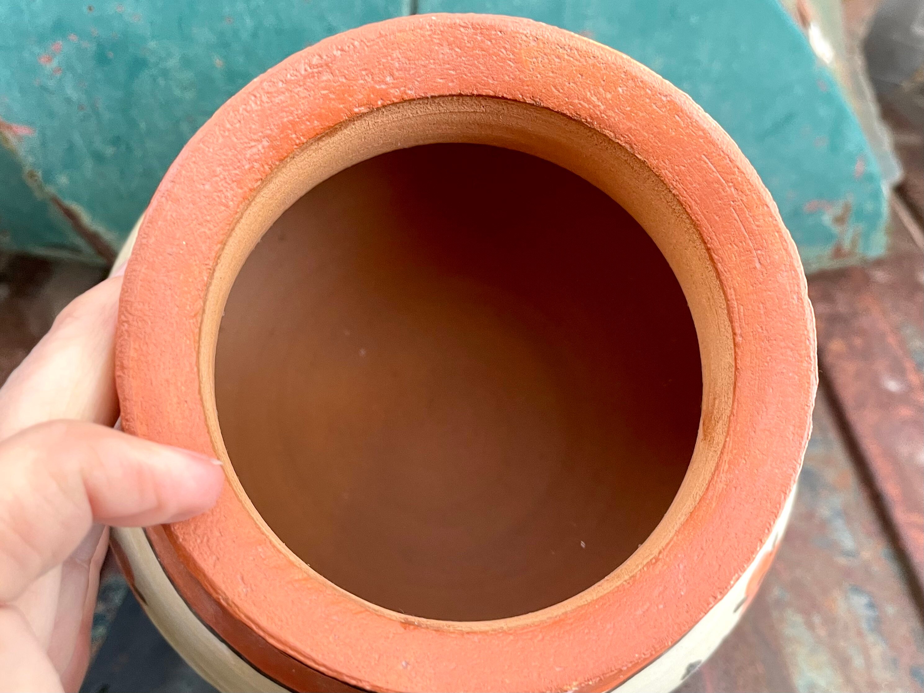 Vintage New Mexican Pottery Olla Medium Sized Vase Beige Earthtone ...