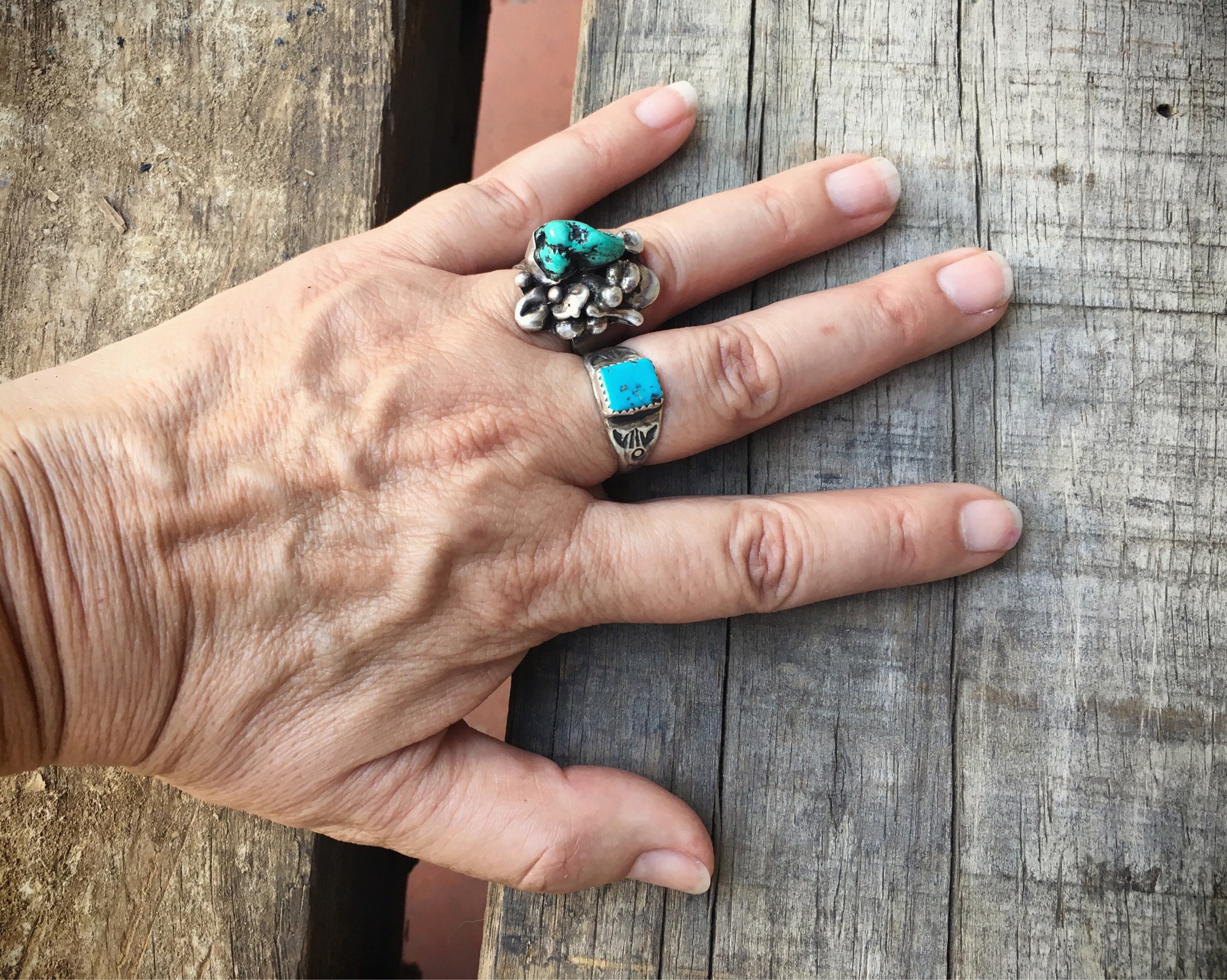 Turquoise Ring Size 9 Native American Indian Jewelry Sterling Silver ...