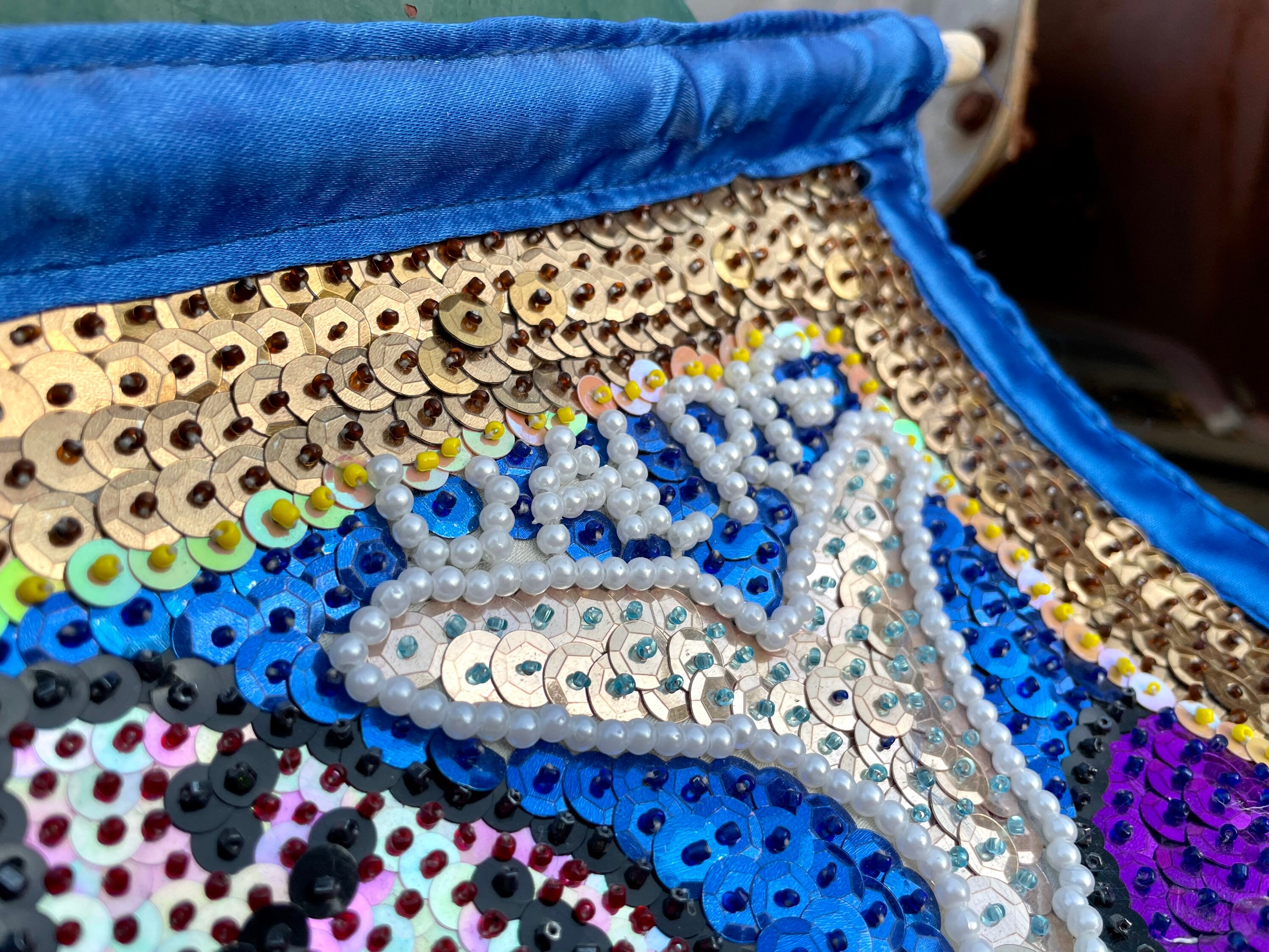 15 Long Sequined Mermaid Voodoo Flag Wall Hanging Haitian Folk Art by ...