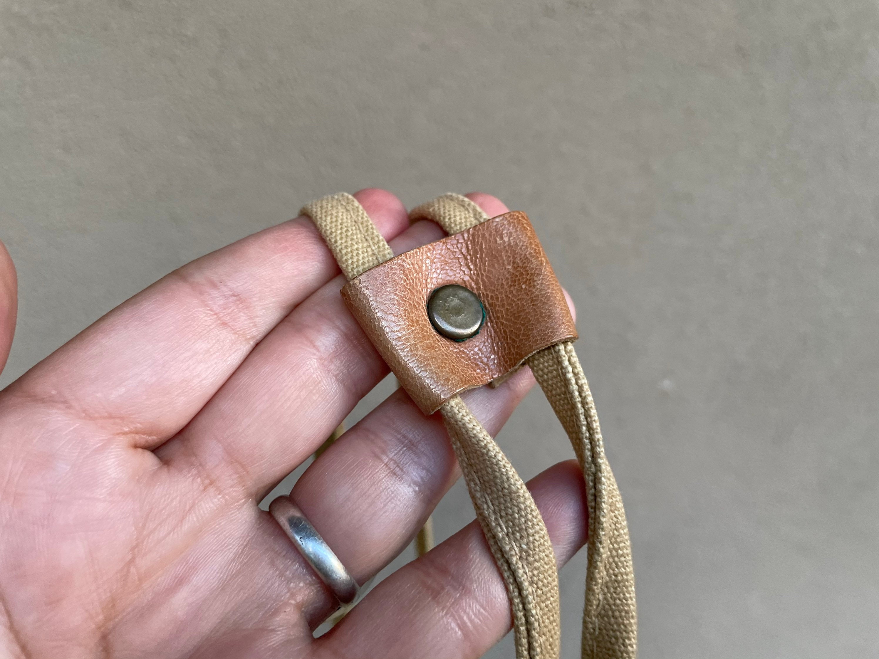 Vintage Woven Fabric Bucket Bag Ruck Sack Beige with Southwestern ...