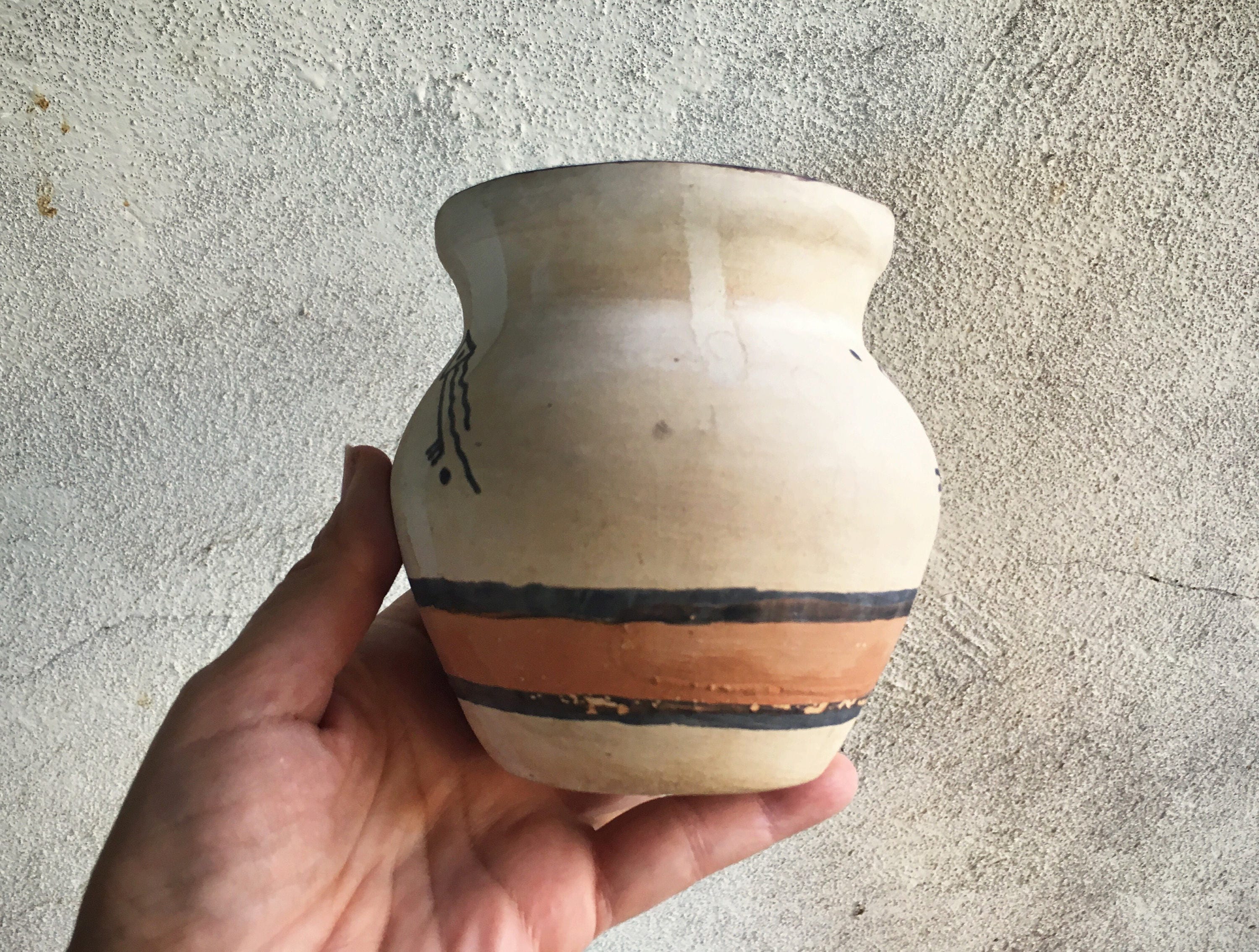 Vintage Southwestern Pottery Vase Native American Style Ceramic Pot ...