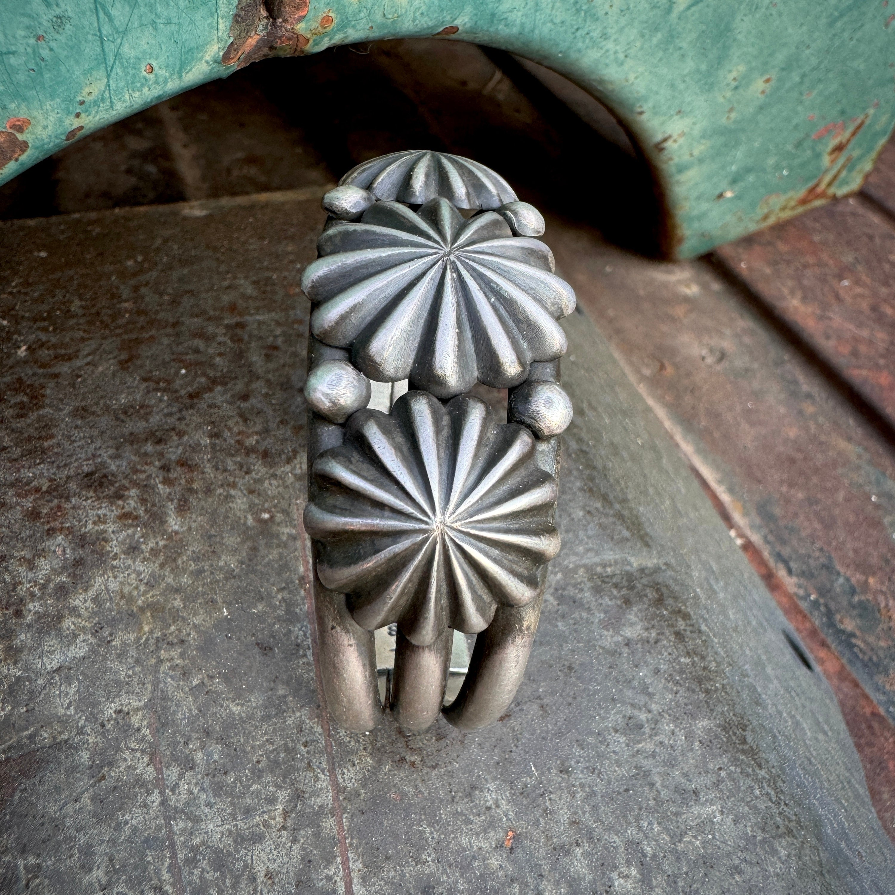 Navajo Edison Sandy Smith Sterling Silver Cuff Bracelet Approx Size 6.5 ...