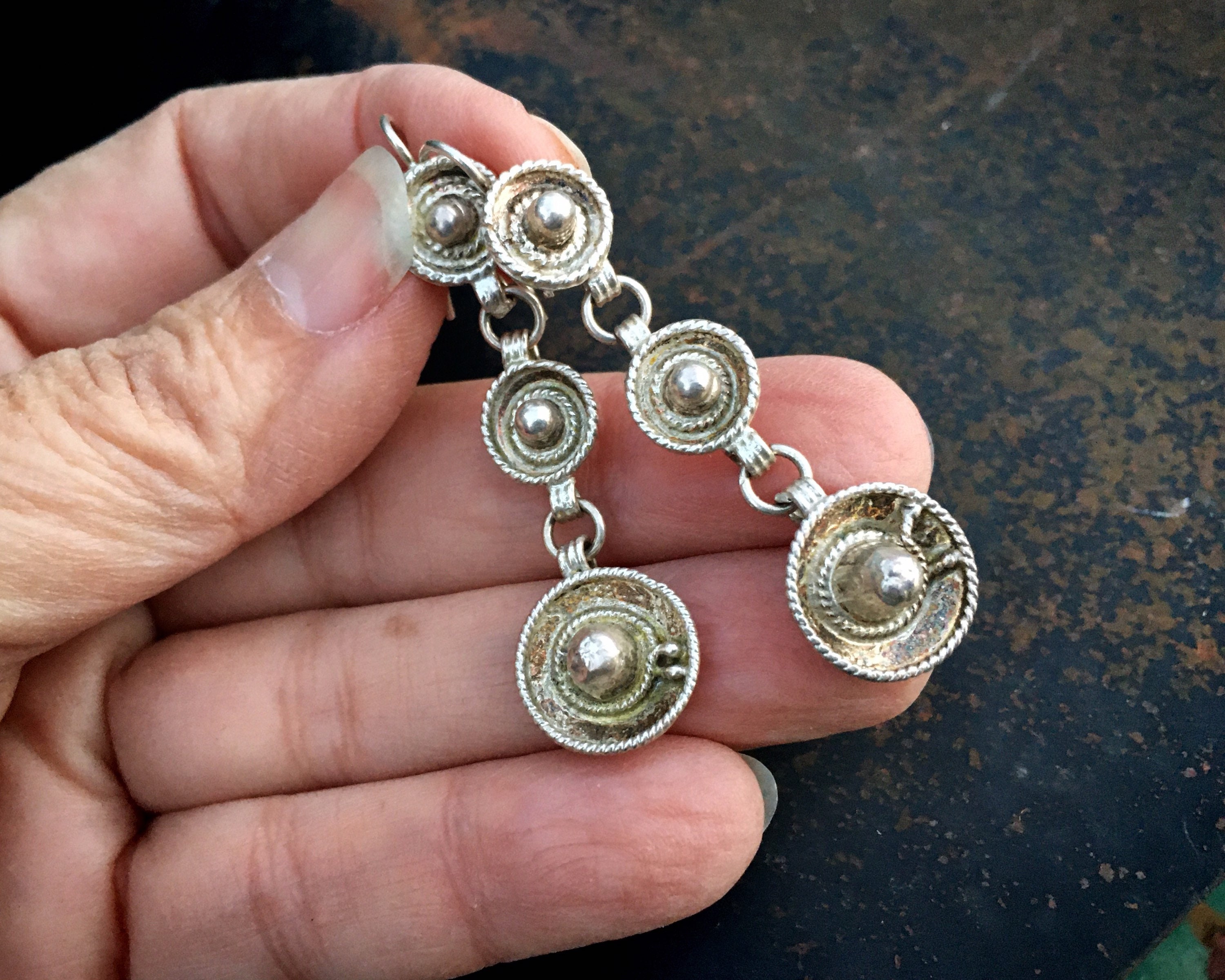 925 Sterling Silver Miniature Mexican Charro Hat Dangle Earrings ...