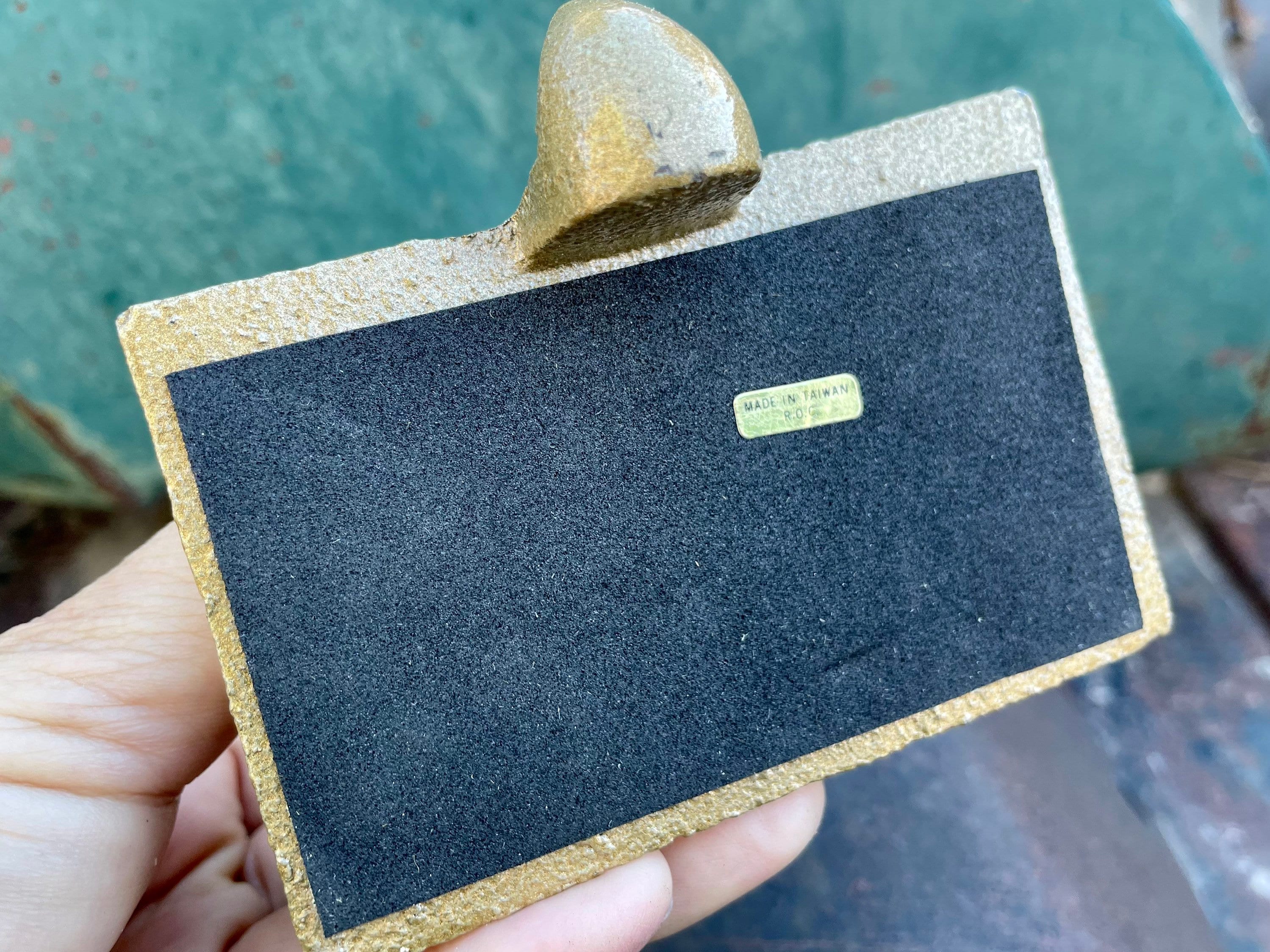 Cast Iron and Resin Toy Horse ABC Stocking Holder for Mantle, Vintage ...