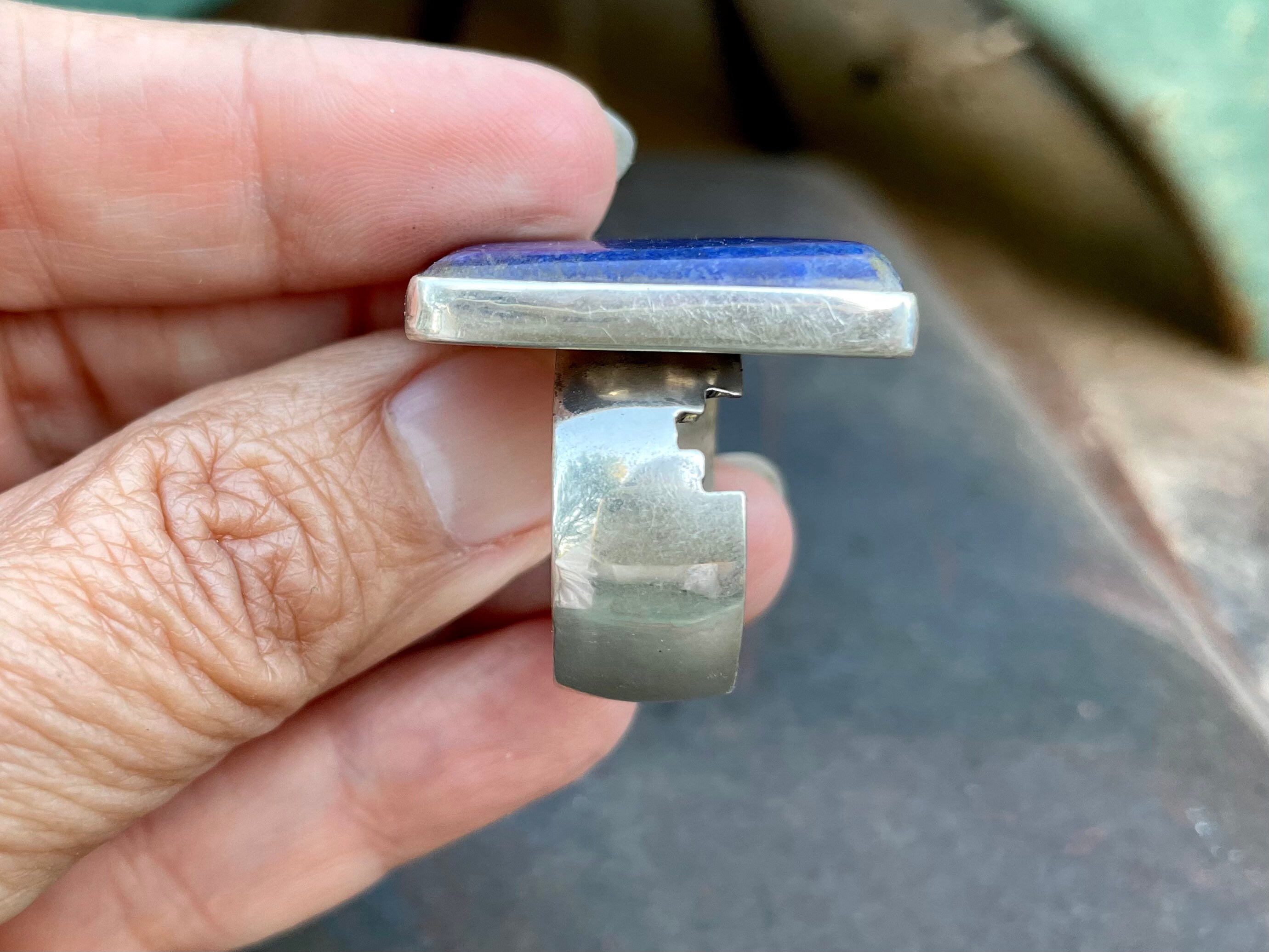 Lapis Lazuli Ring by Navajo Xavier Bailon, Approx Size 11.25, Native ...