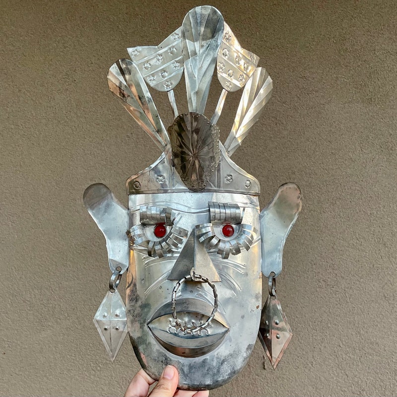 Mexican Tin Mask - Etsy