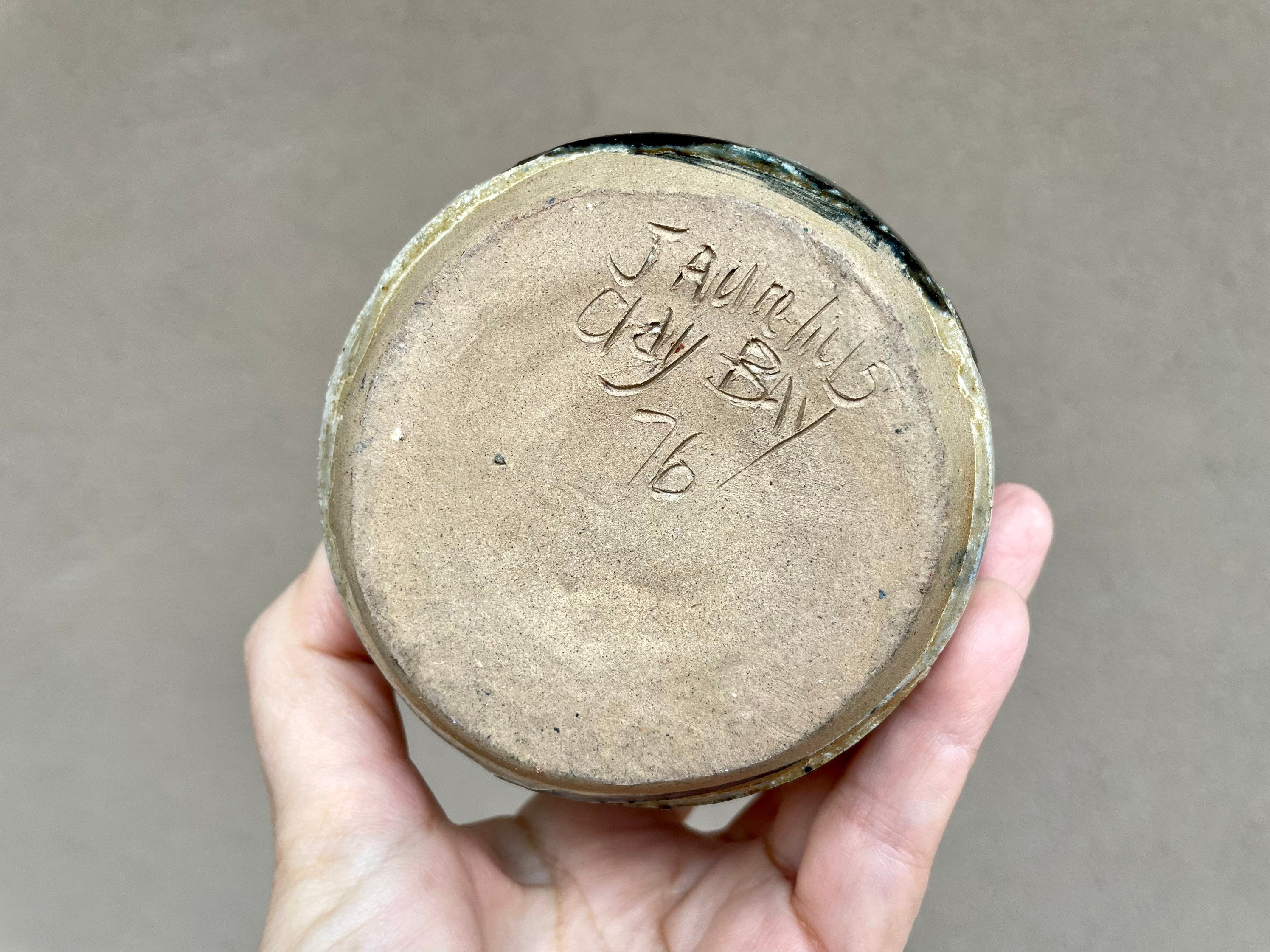 1976 Art Studio Pottery Bud Vase by Clay Bay Artist Jeanne Aurelius ...