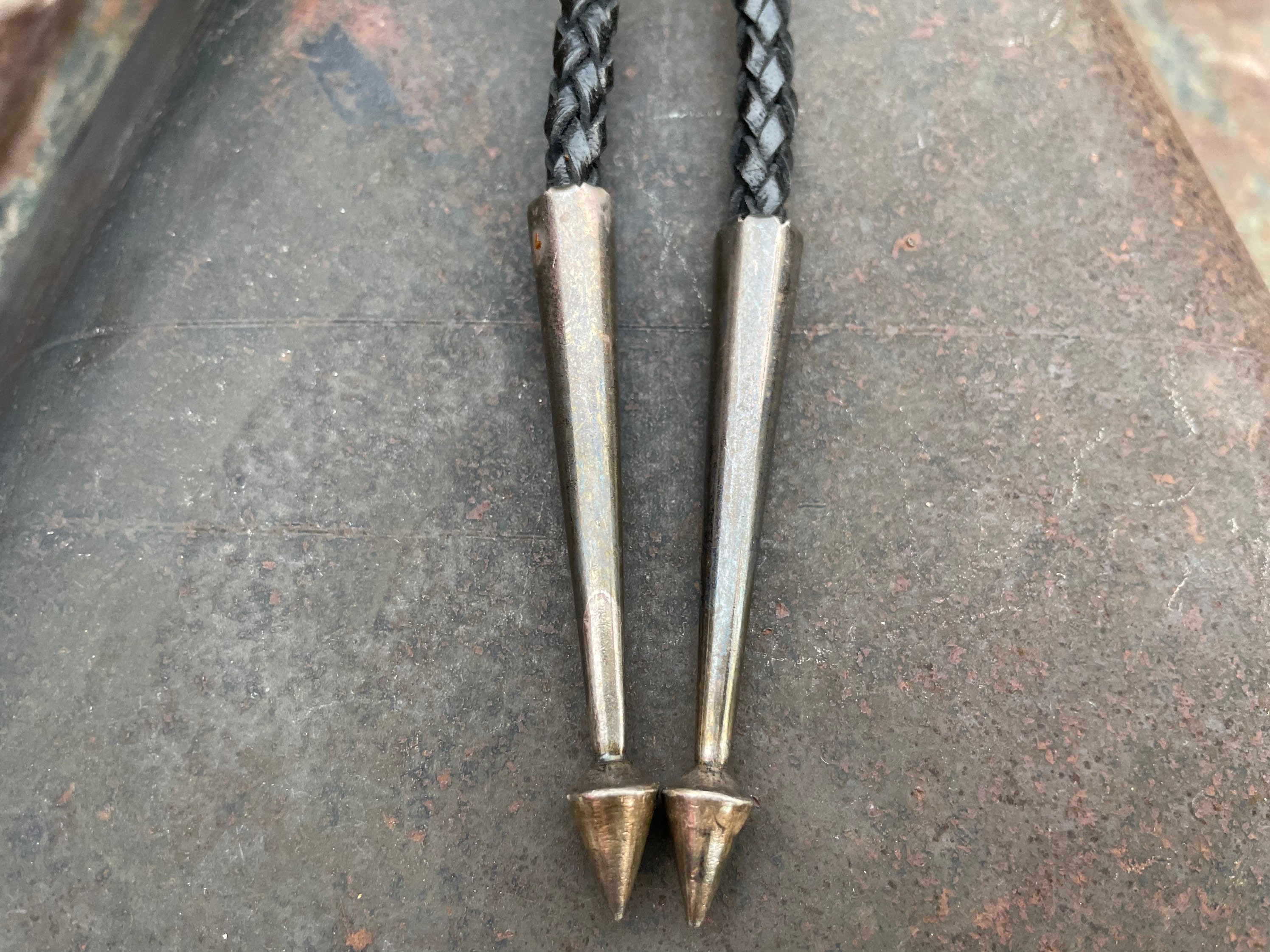 Vintage Royston Turquoise Bolo Tie, Signed Navajo Native American Bola ...