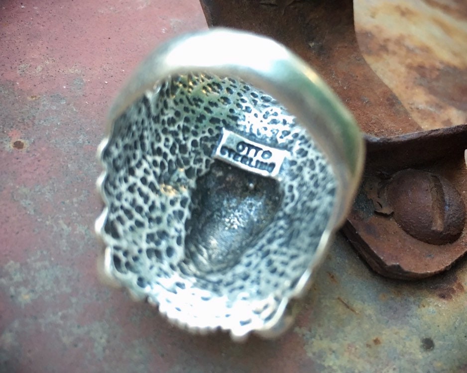 Signed Sterling Silver Native American Indian Chief Ring Size 6.5 ...