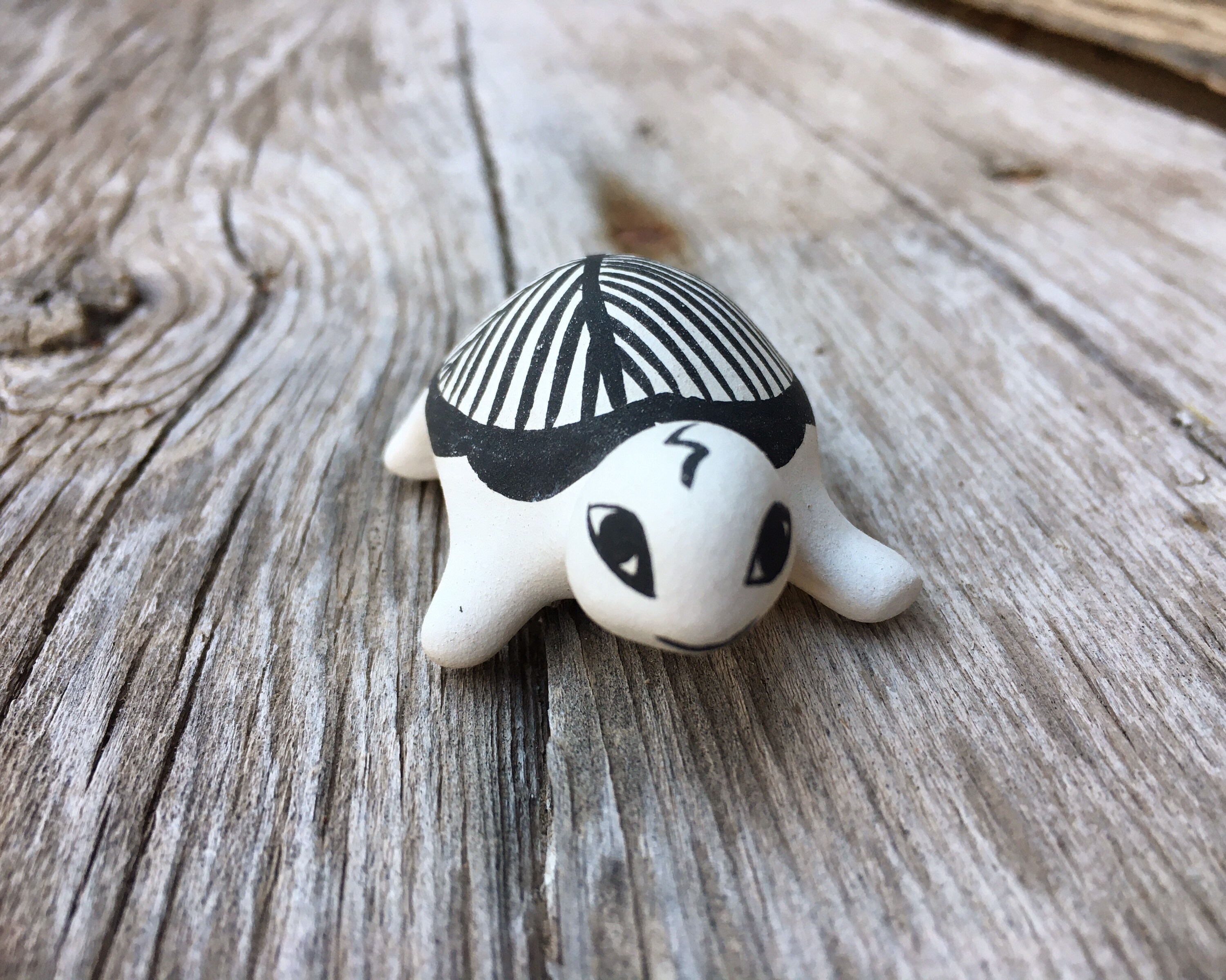 Small Miniature Pottery Turtle Figurine from New Mexico, Native ...