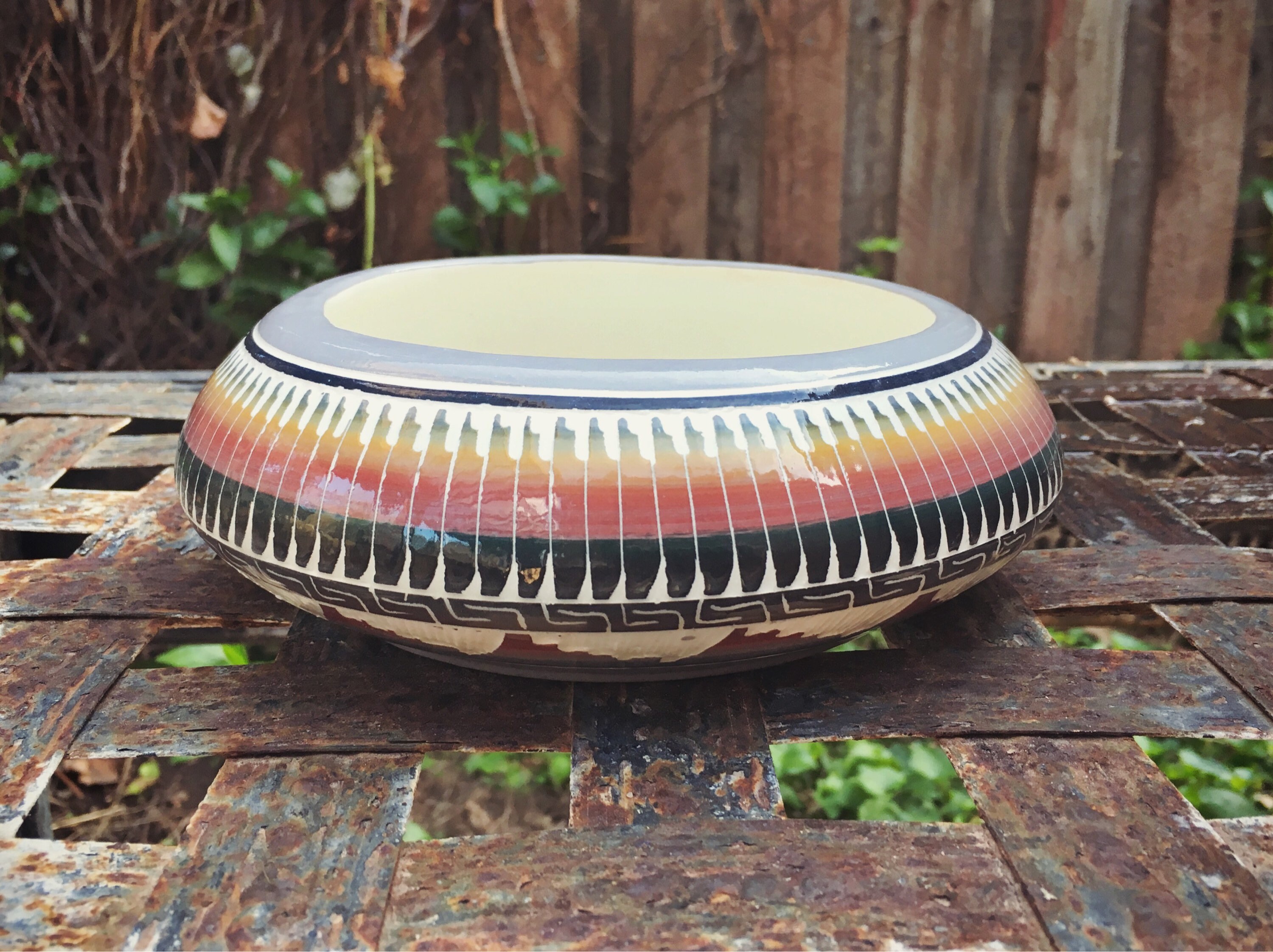 Etched Navajo Pot Succulent Planter, Native American Indian Pottery ...