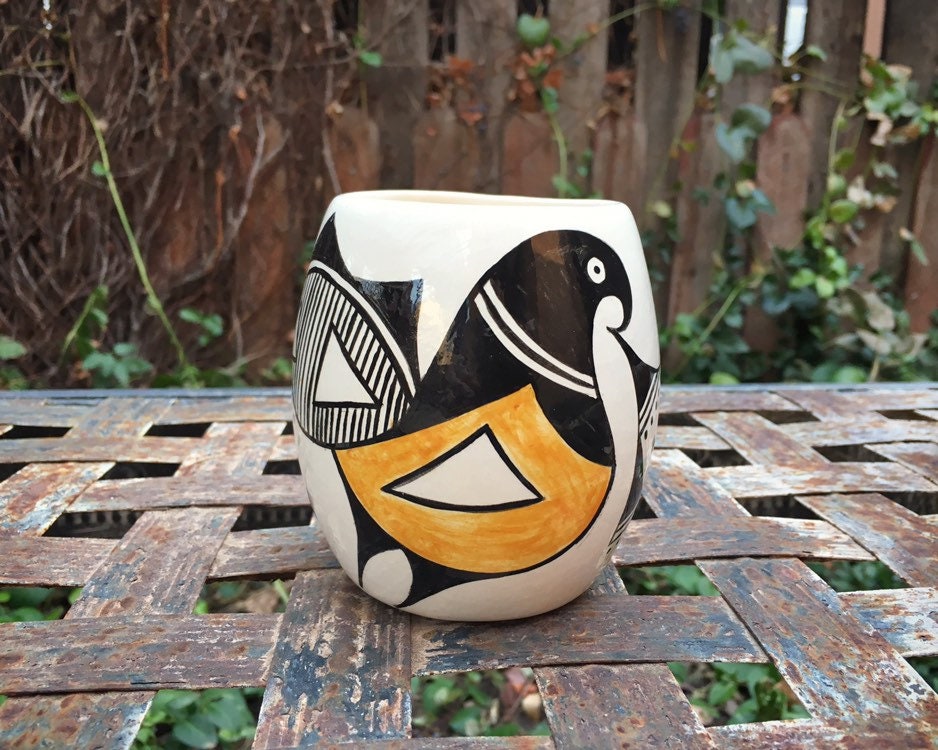 Vintage Handmade Native American Mug from Acoma New Mexico, Native ...