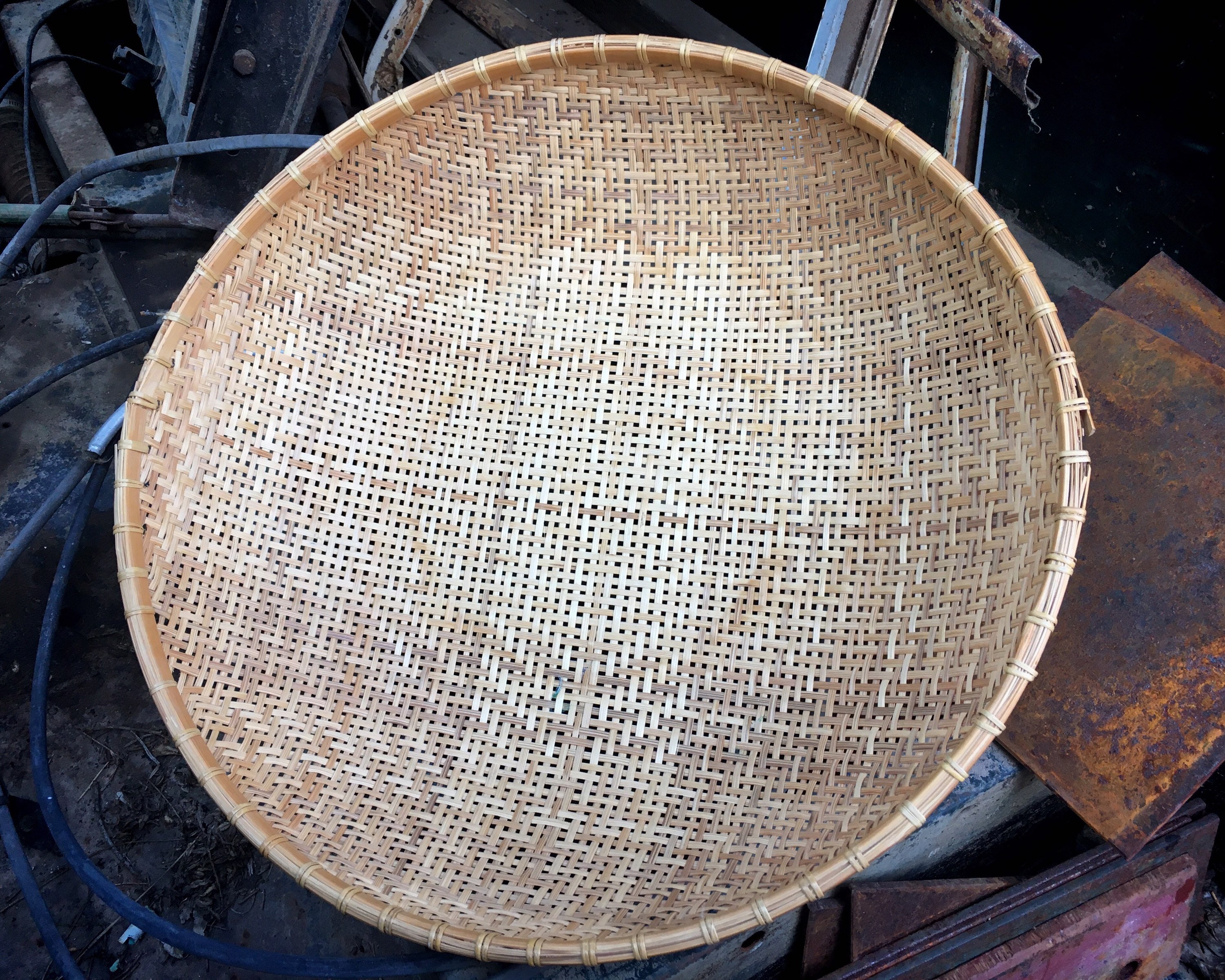 Large Winnowing or Sifting Basket Earthy Farmhouse Decor, Herb Basket ...