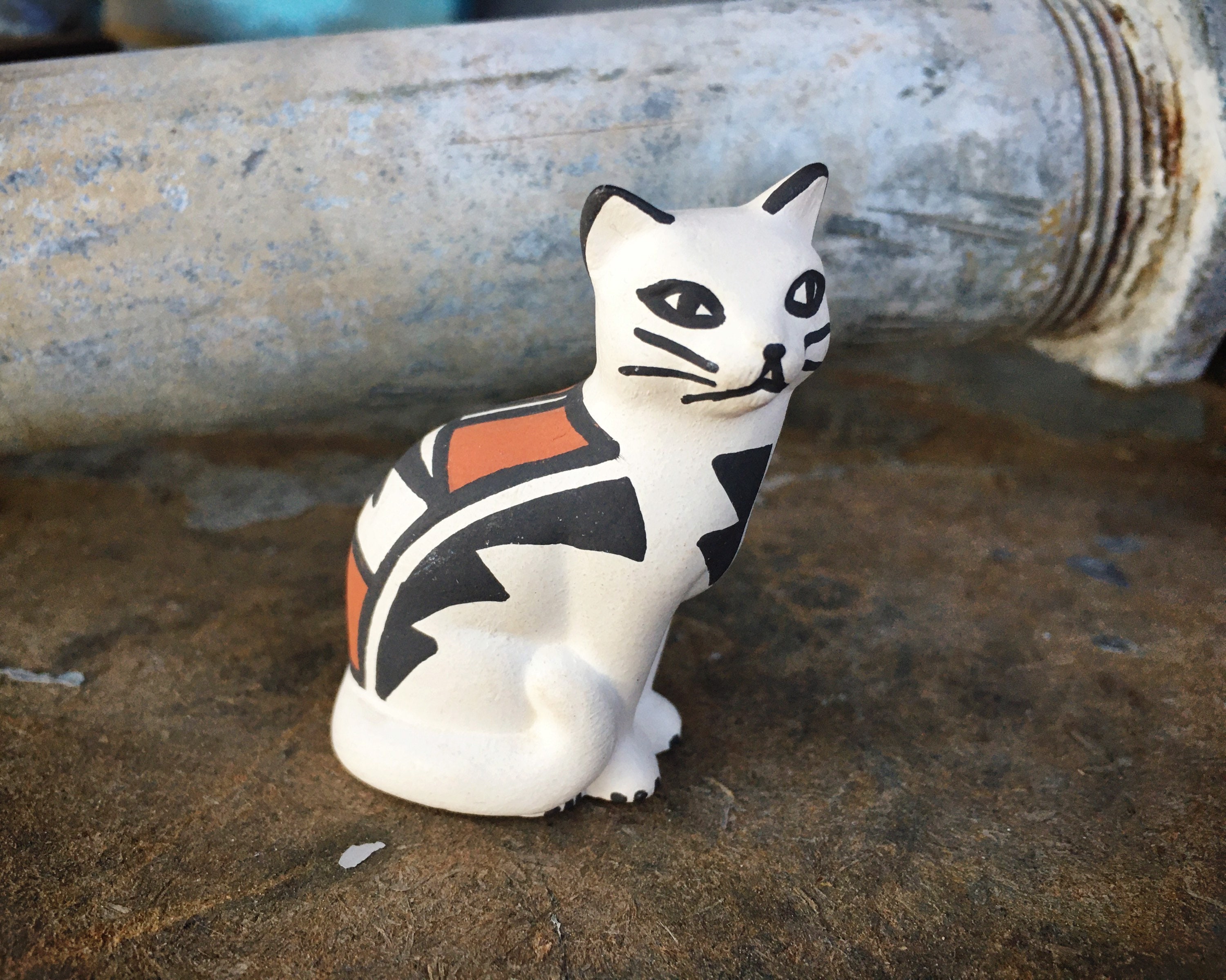 Native American Pottery Cat