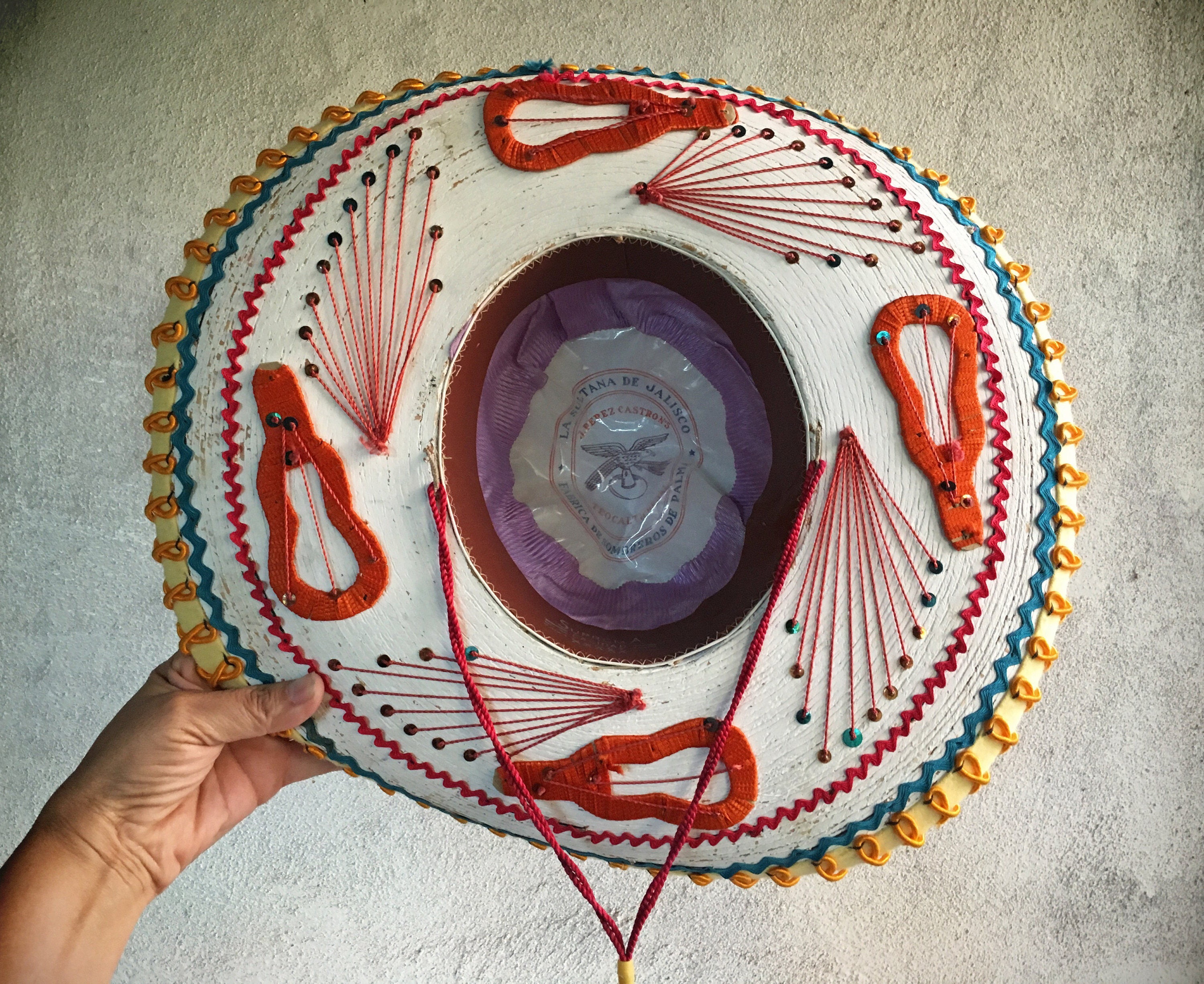 Authentic Child's Vintage Heavy Handwoven Charro Sombrero Mexican ...