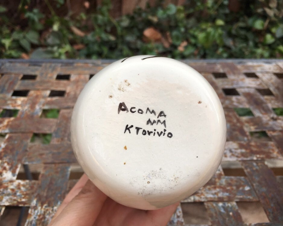 Vintage Handmade Native American Mug from Acoma New Mexico, Native ...