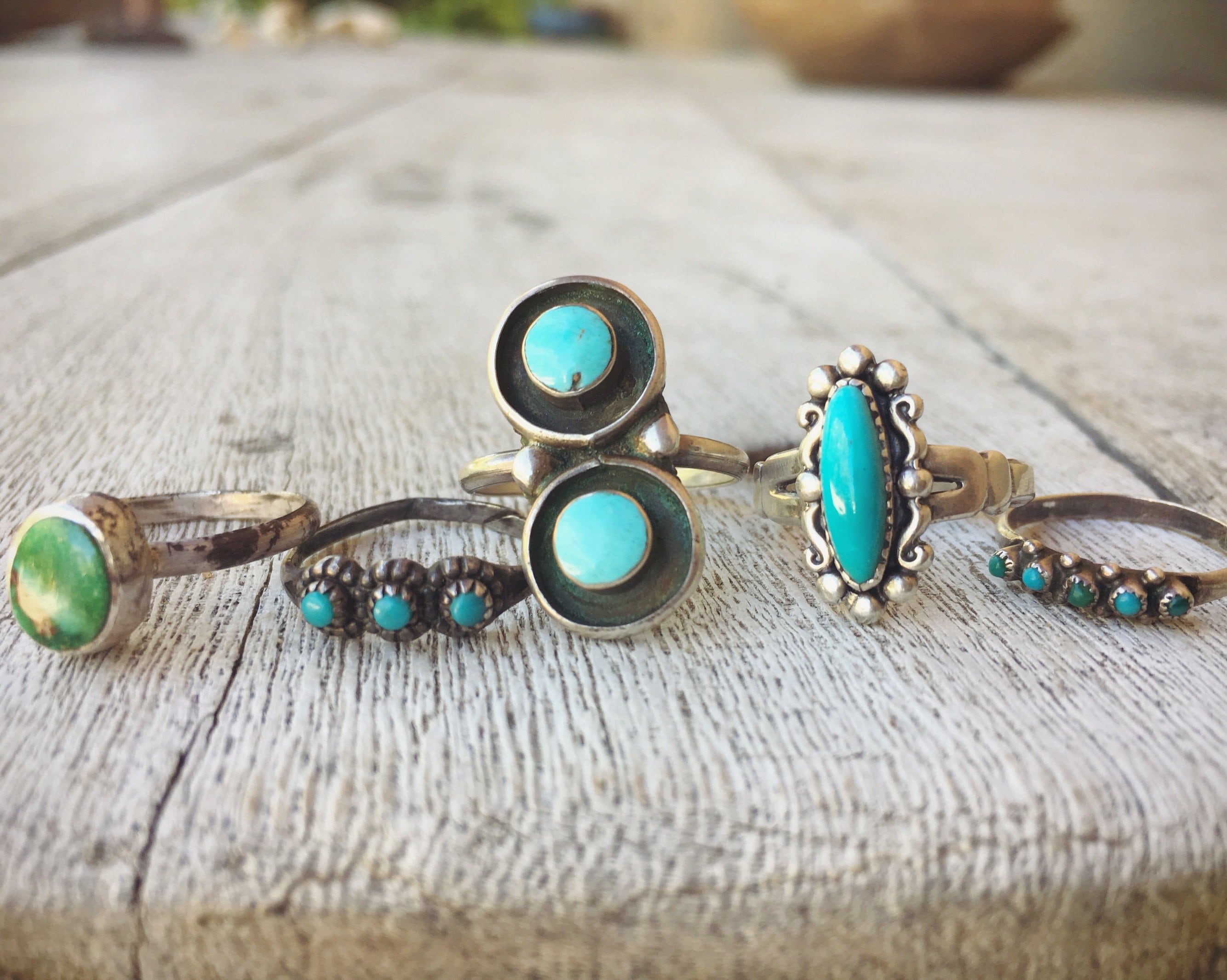Dainty Vintage Turquoise Ring Boho Jewelry, Turquoise Jewelry ...