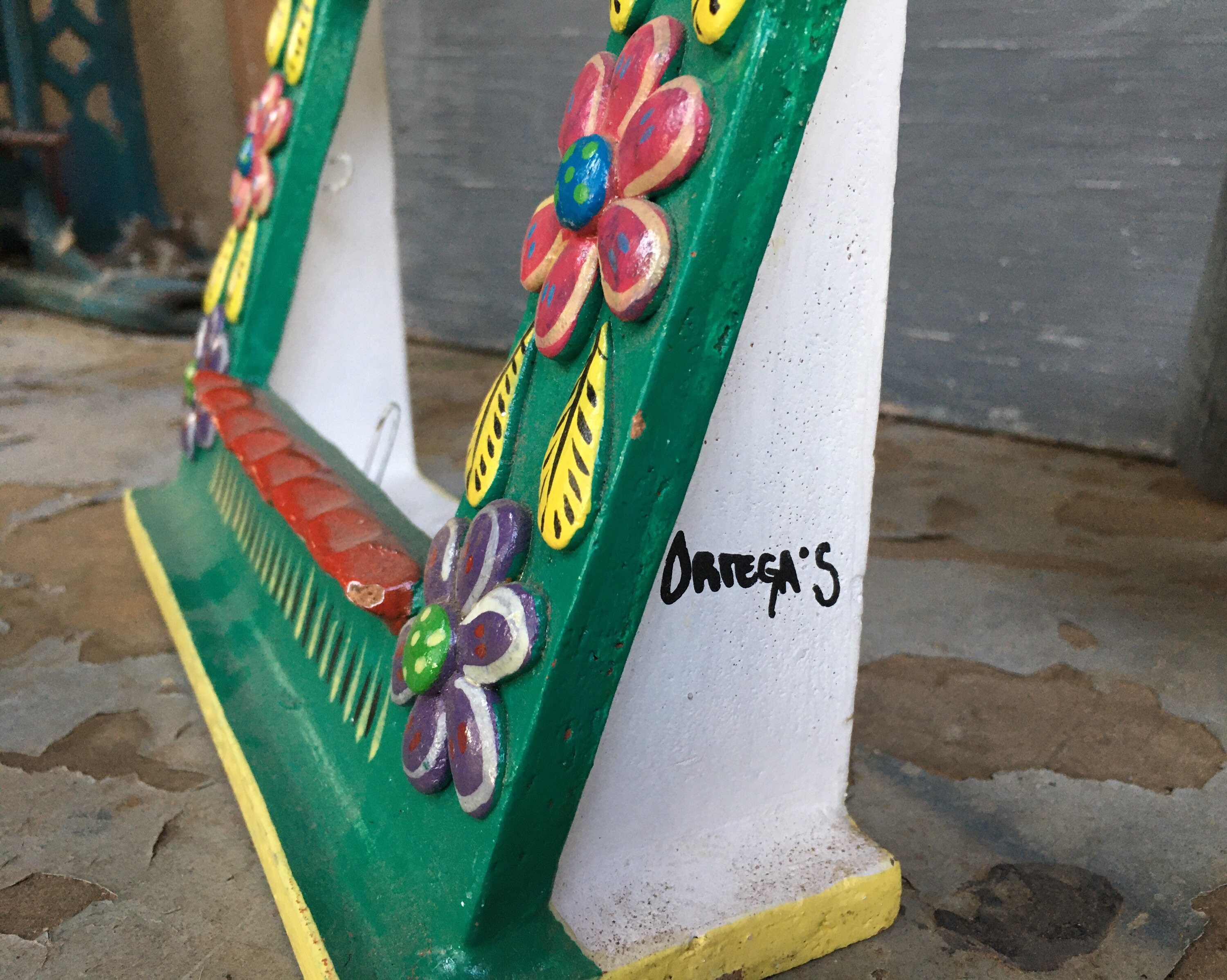 Colorful Mexican Folk Art Pottery Picture Frame by Gerardo Ortega ...