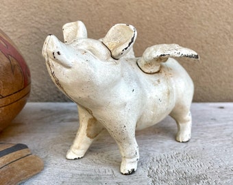 Cast Iron Pig Doorstop - Etsy