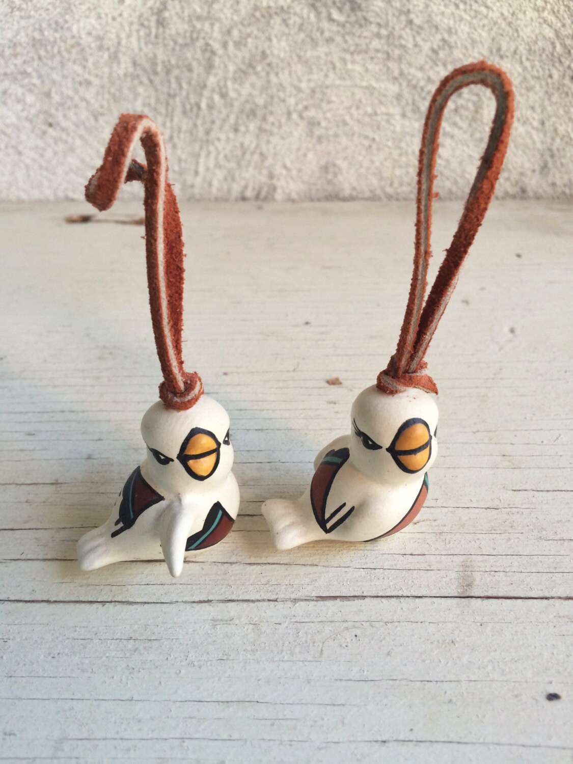 Adorable Acoma Pottery Ornament Bird, Native American Ornament ...