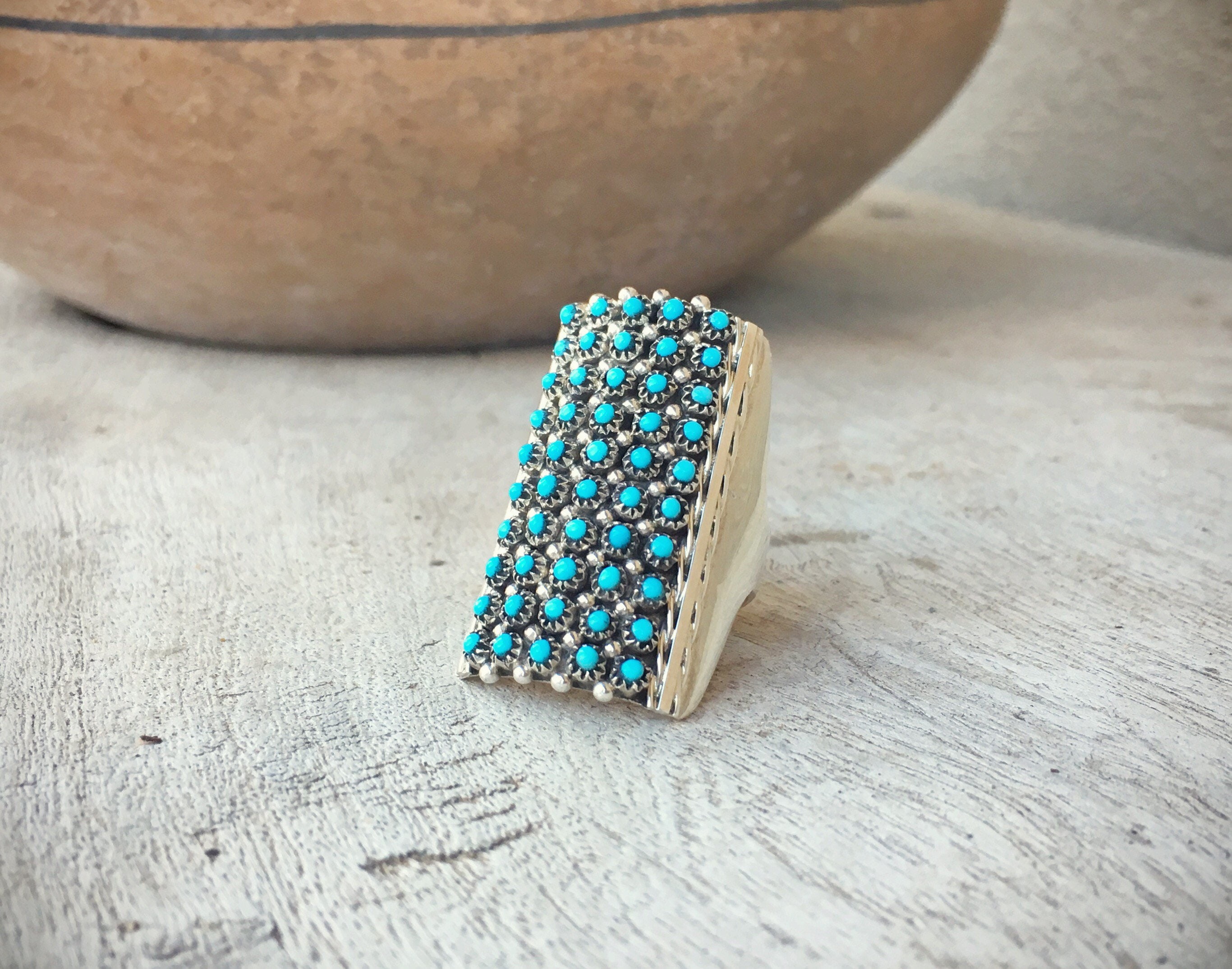 Zuni Turquoise Ring Snake Eye Native American Ring, Turquoise Jewelry ...