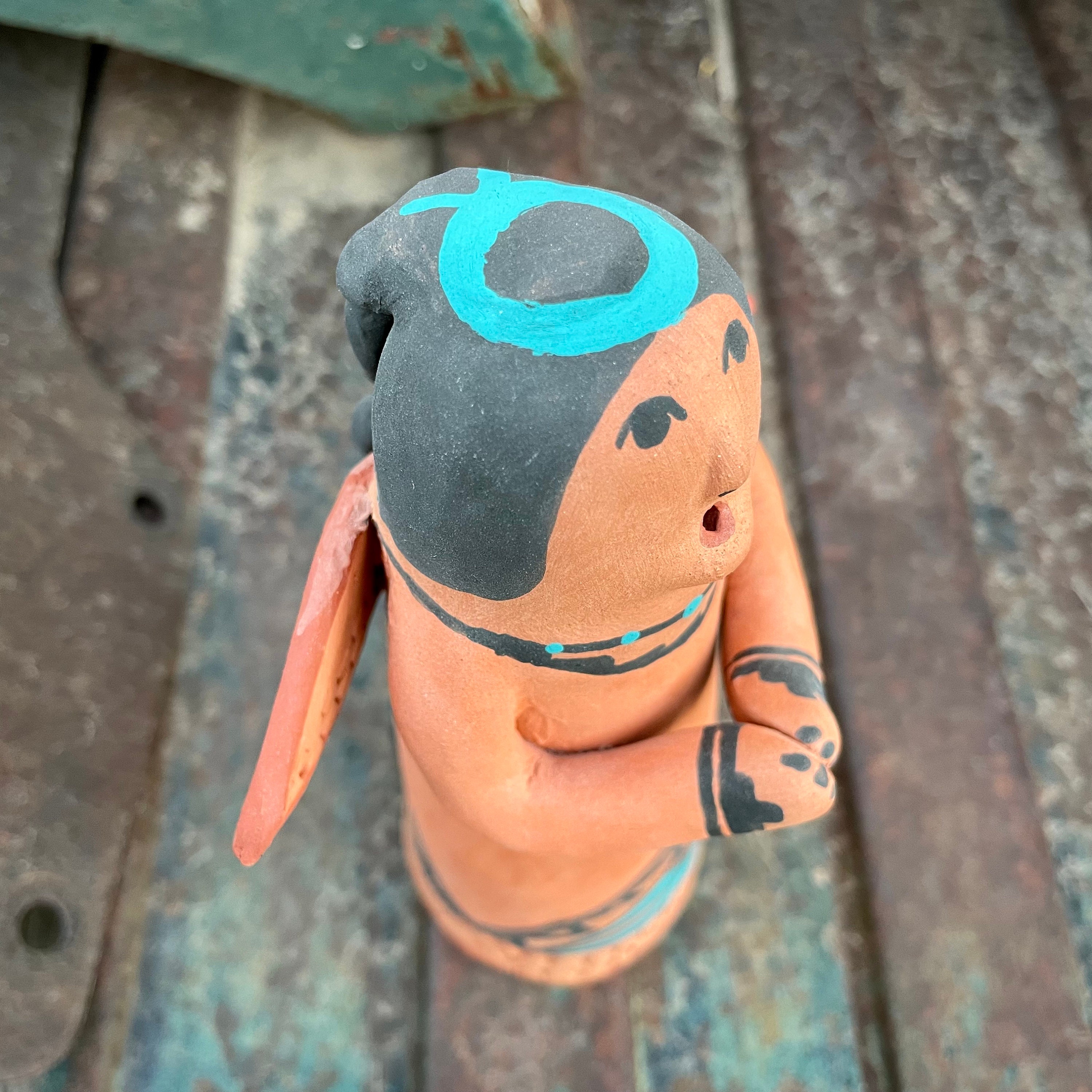 Signed I. Castillo Acoma Pottery Angel Storyteller Figurine, Vintage ...