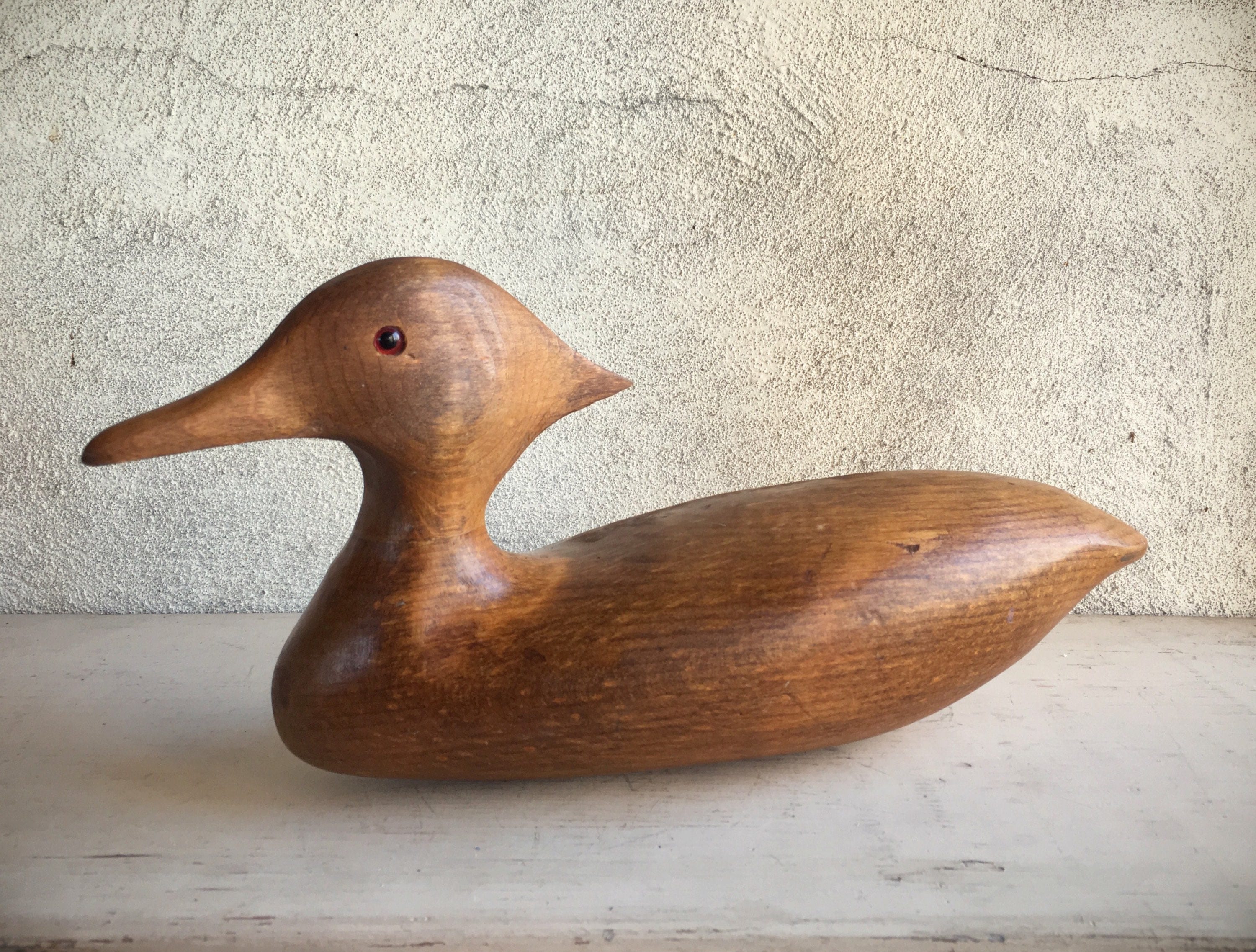 Wooden Duck Primitive Folk Art, Rustic Home Decor, Gift for Men, Duck Decoy