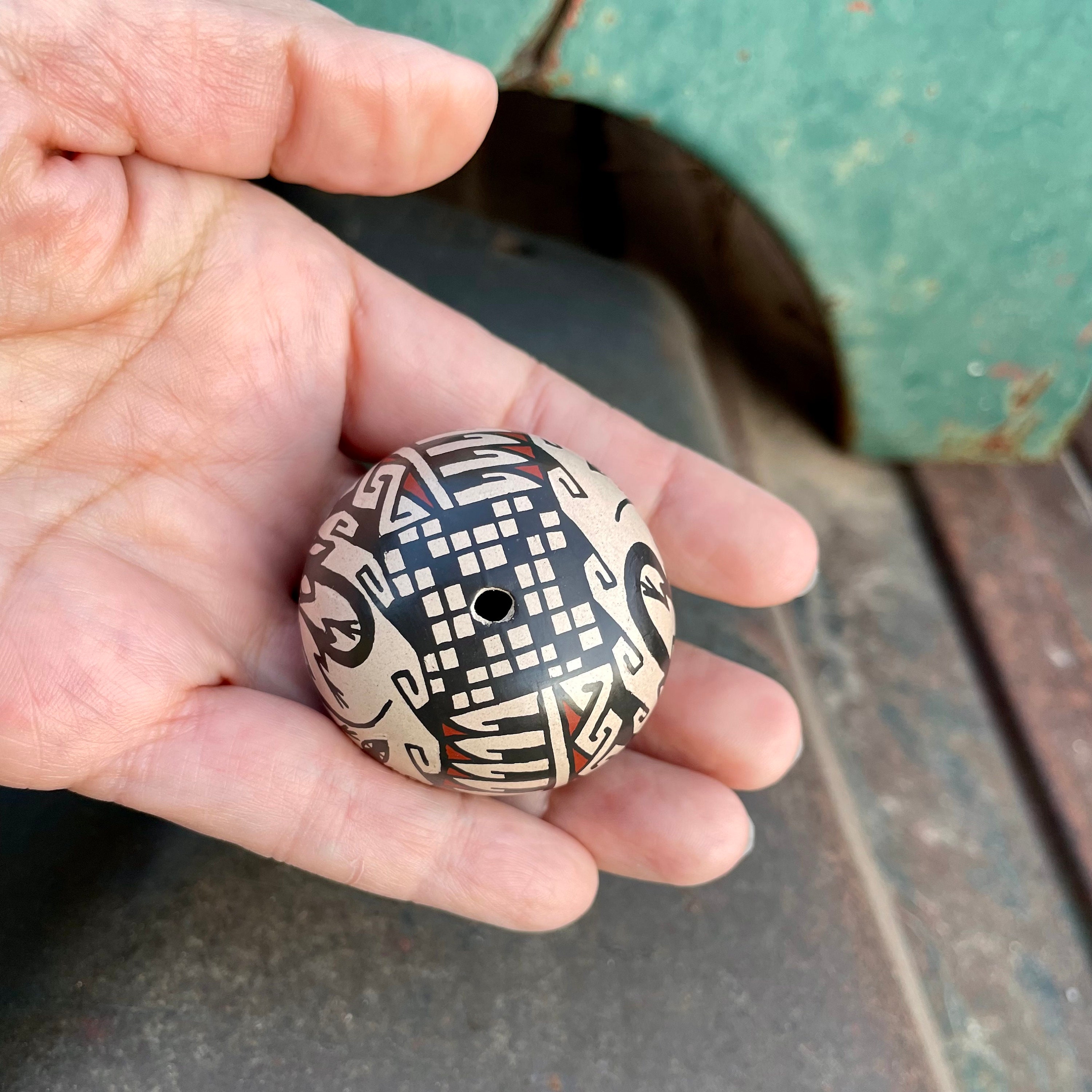 Mata Ortiz Small Miniature Seed Pot Casas Grandes Mexican Pottery ...