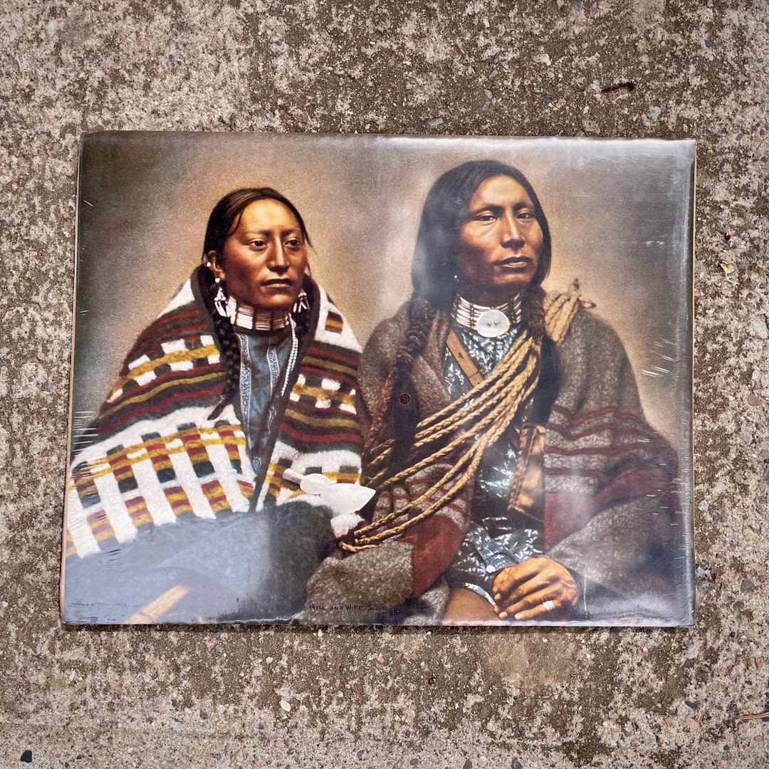 Vintage L.A. Huffman Hand Tinted Collotype of Man-on-the-hill - Etsy