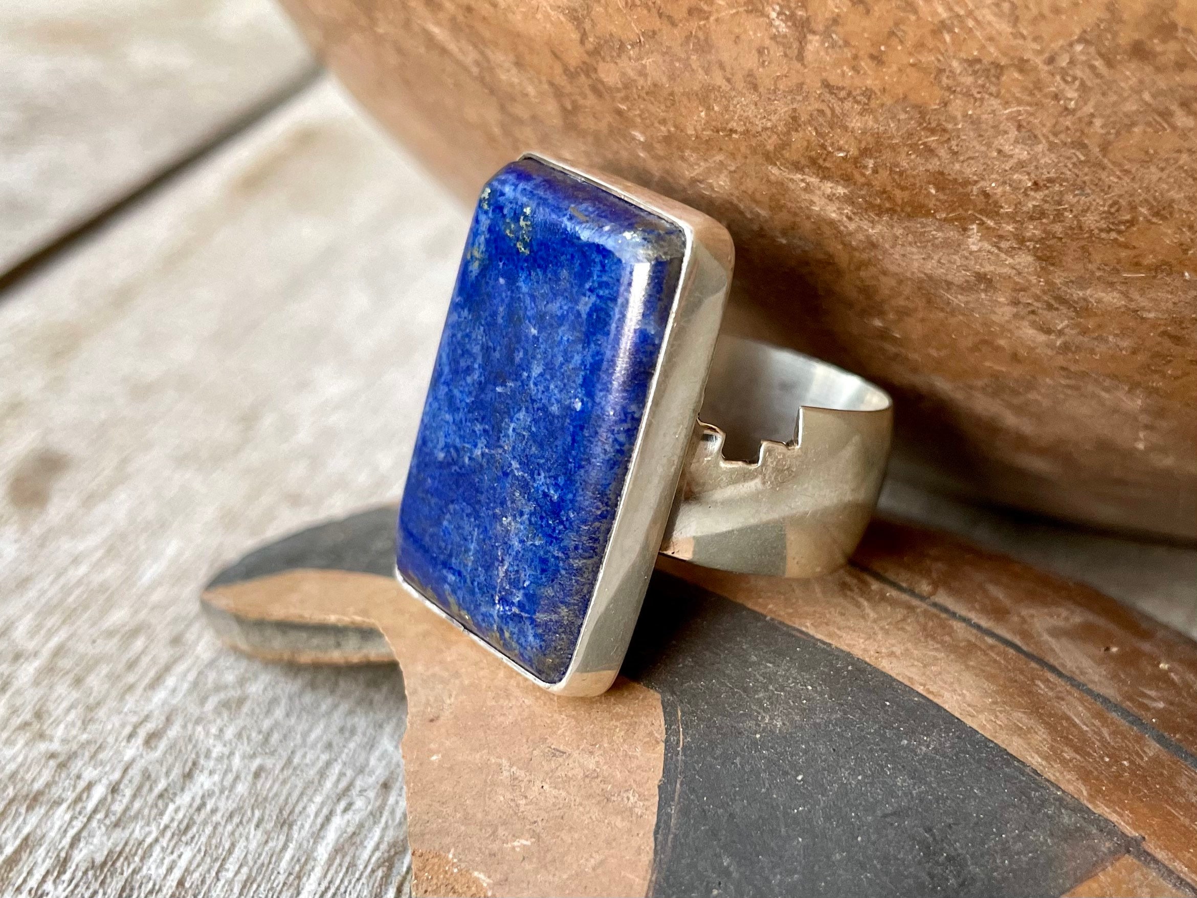 Lapis Lazuli Ring by Navajo Xavier Bailon, Approx Size 11.25, Native ...