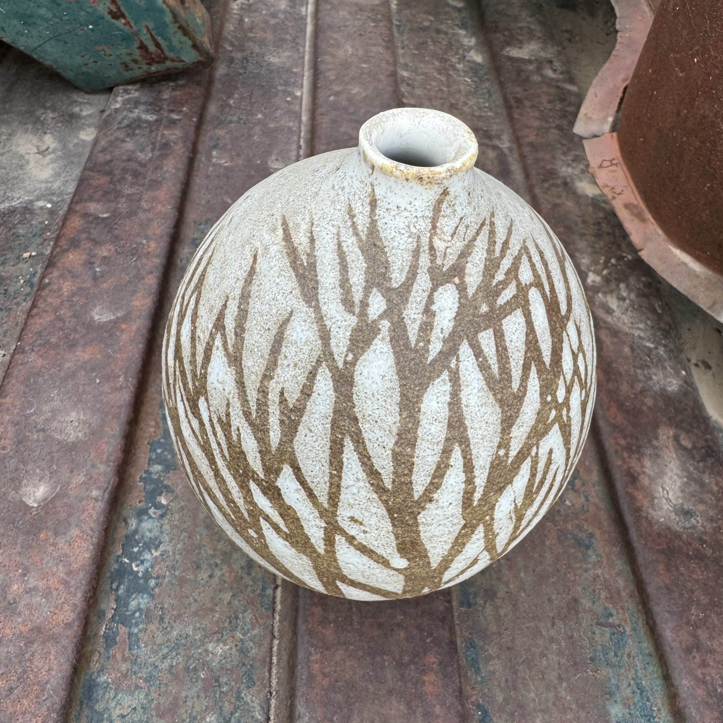 Vintage Art Studio Pottery Tree Vase by Anderson Design, Natural ...
