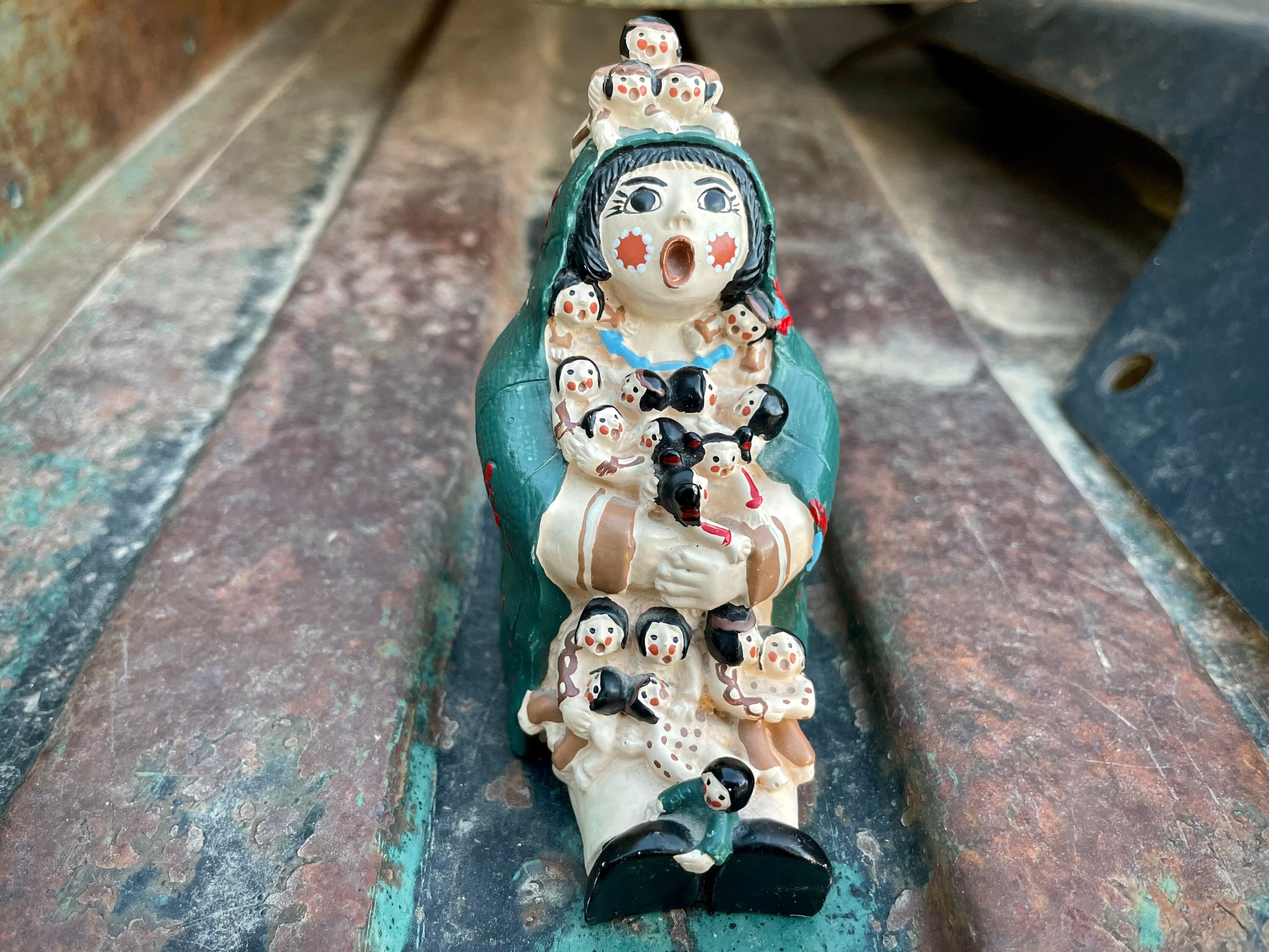 1980s Resin Storyteller Figurine, Southwestern Home Decor Native ...