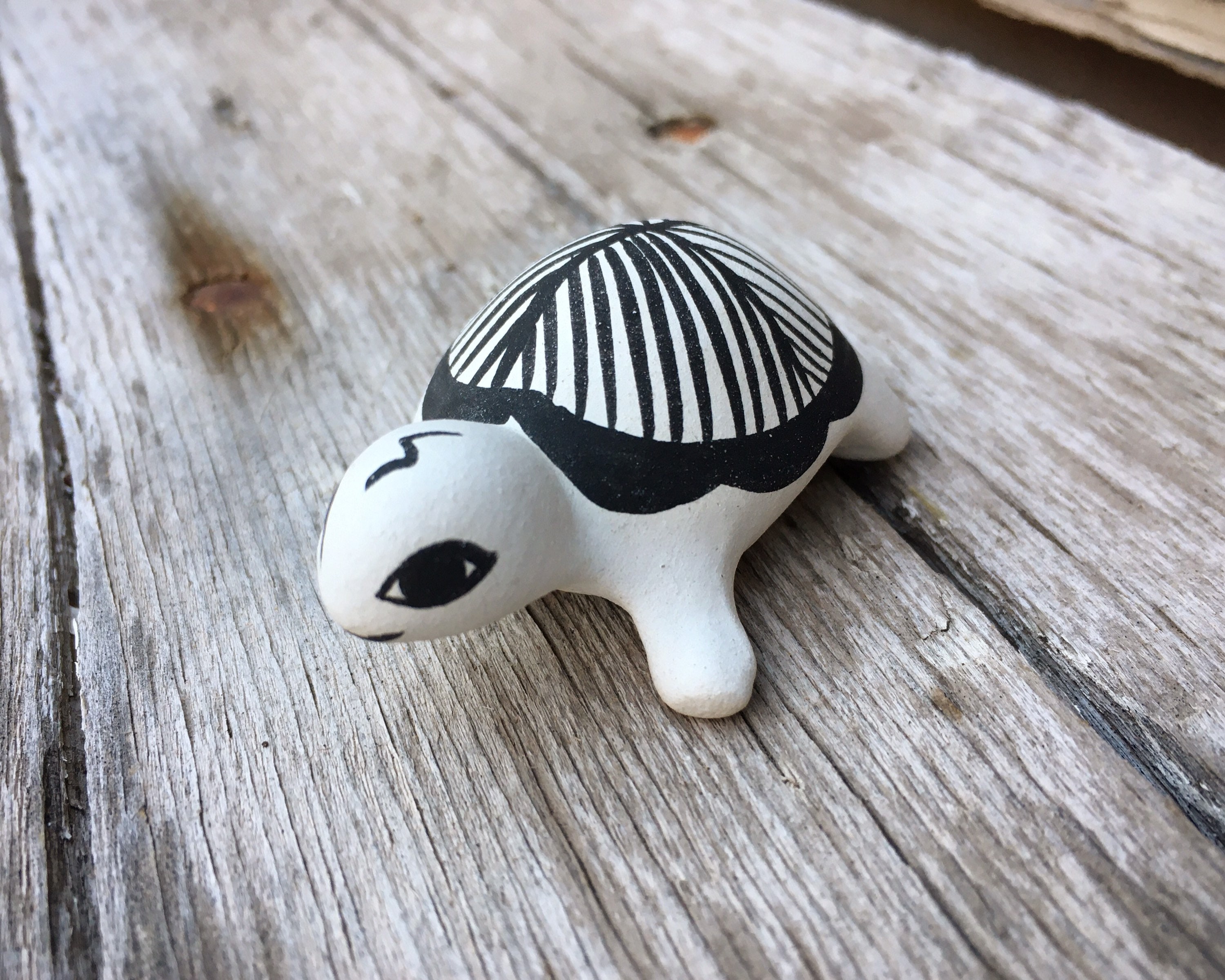 Small Miniature Pottery Turtle Figurine from New Mexico, Native ...