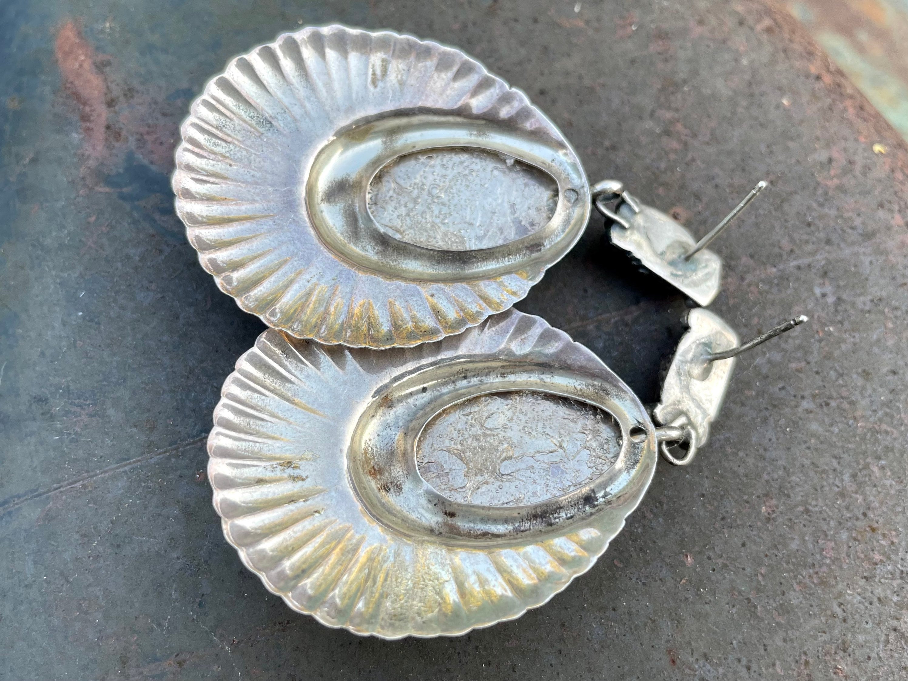 Vintage Upcycled Turquoise and Red Coral Dangle Earrings for Women ...