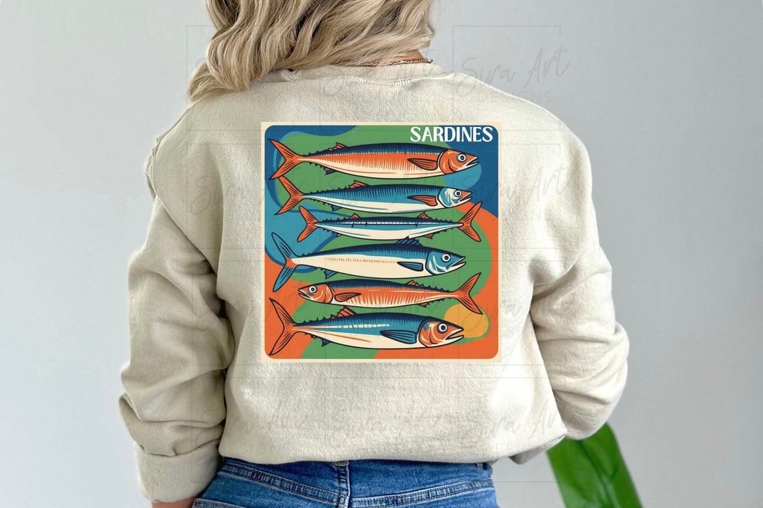 Trendy Sardine PNG, Sardines Sublimation Design, Fisherman Aesthetic ...