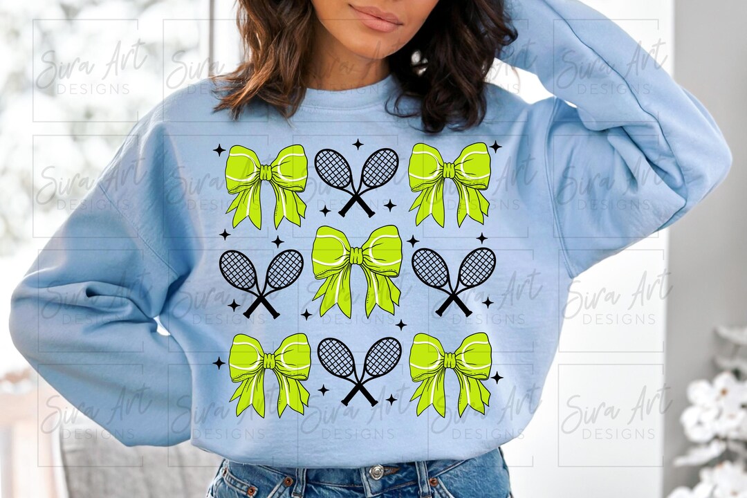 Tennis Bow PNG: Coquette Ribbon Sublimation Design (digital Download ...