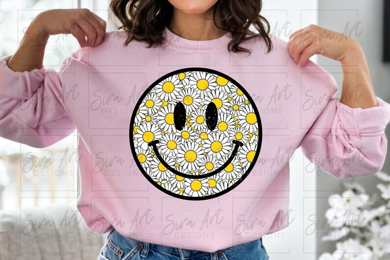 Daisy Smile Png, Smile Retro Happy Flowers PNG, Daisies Png, Floral ...